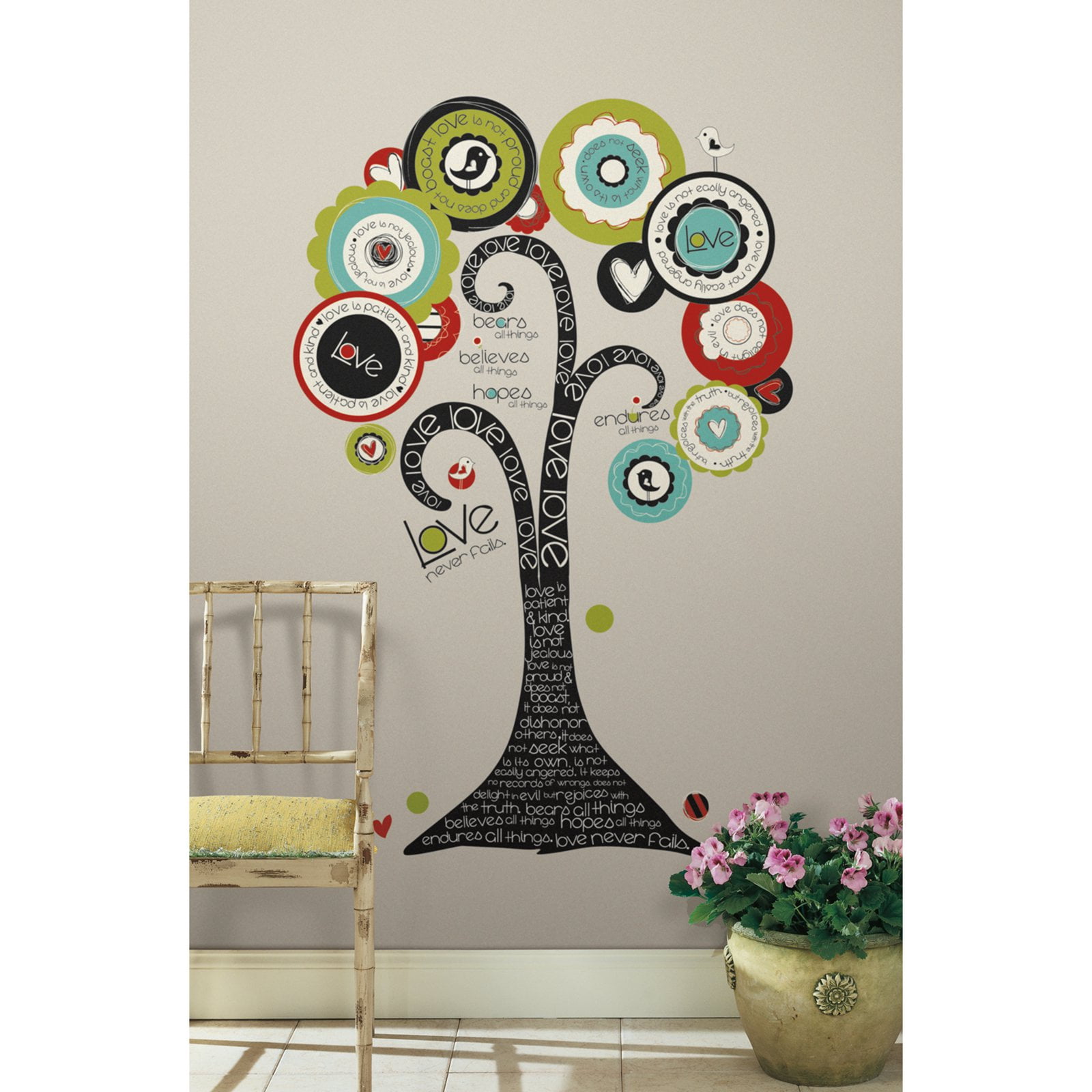 Tree of Hope Peel & Stick Giant Wall Decal - Walmart.com