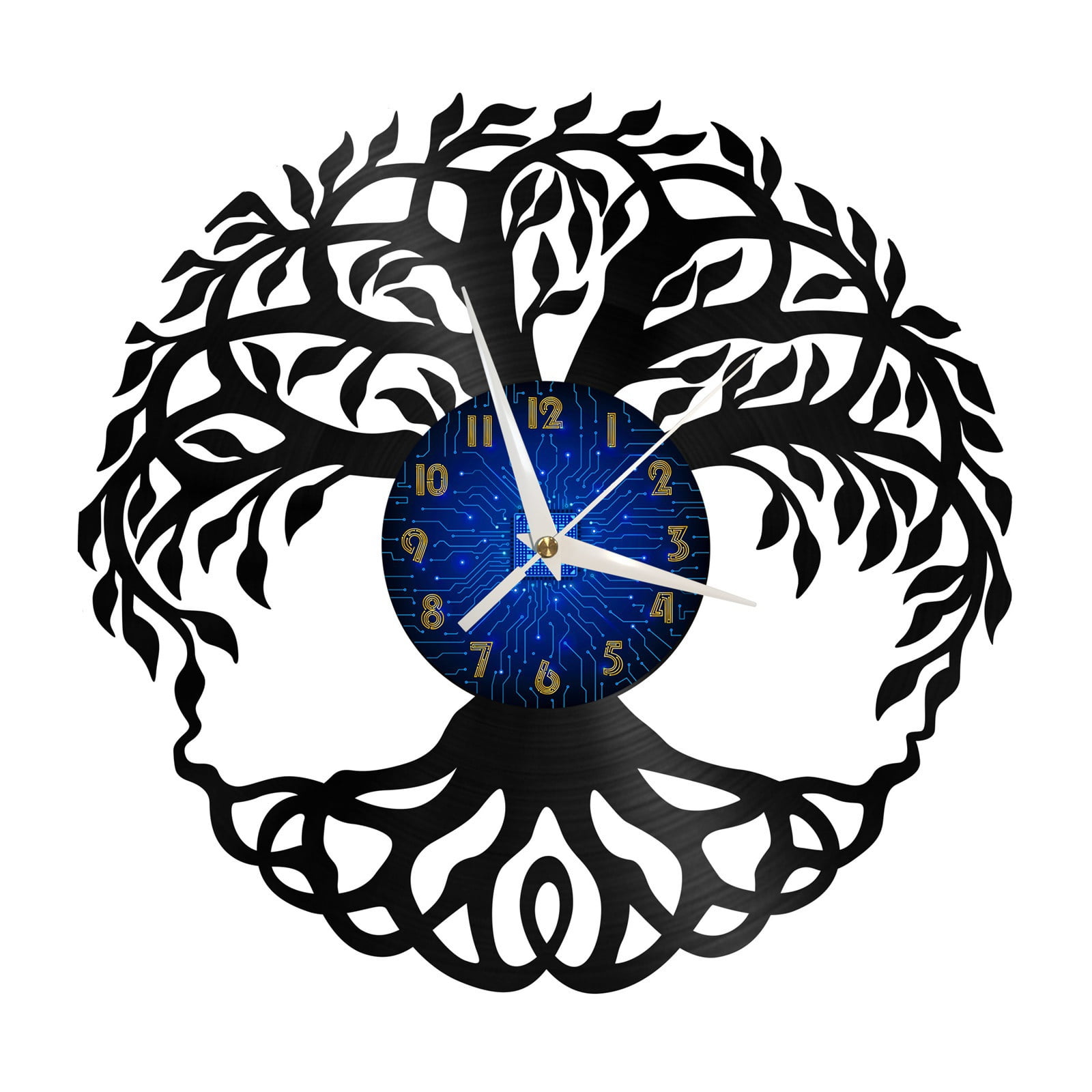 Tree of Life 2 Vinyl Record Wall Clock for Kitchen Wall Decor Wall Art ...