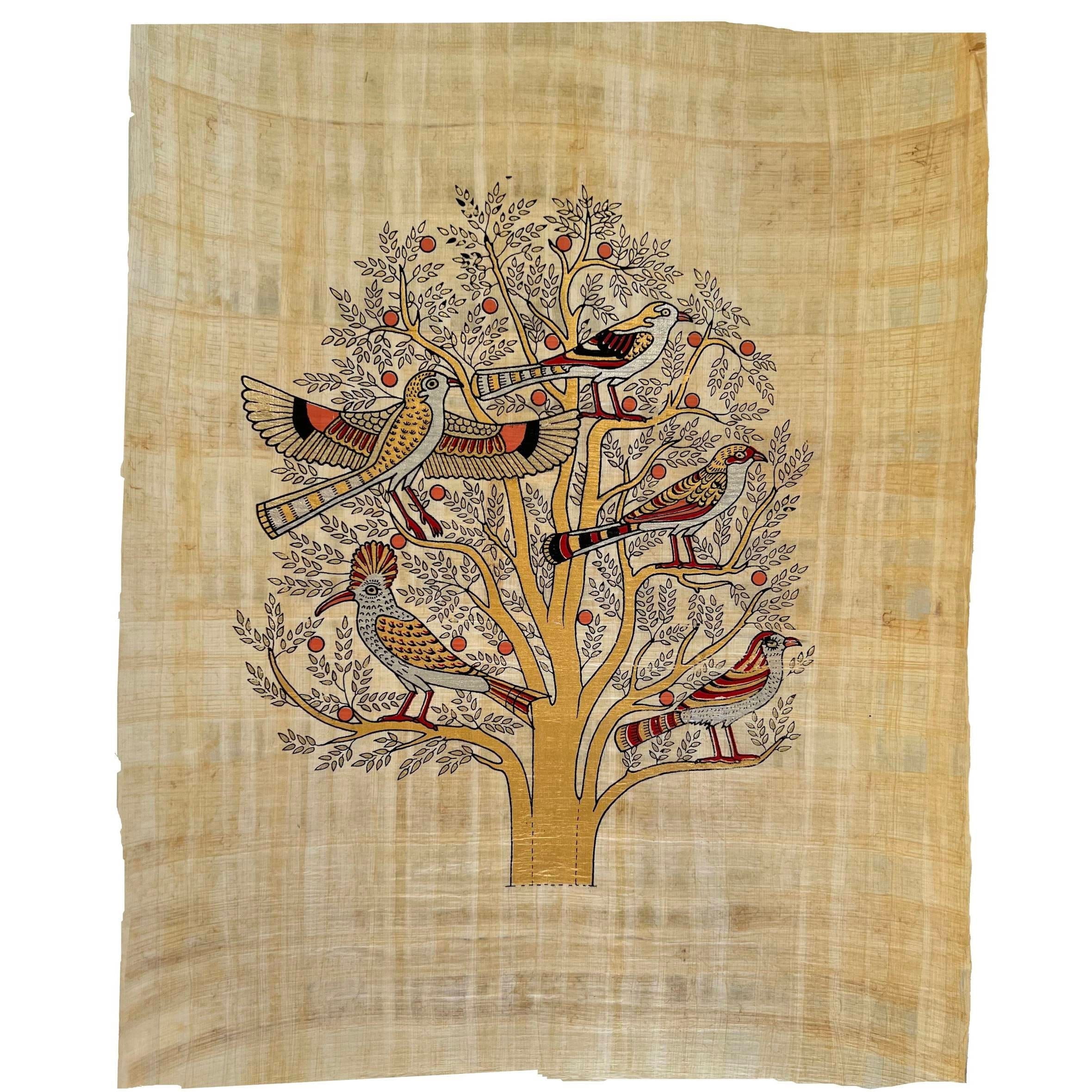 Tree of Life, Ancient Egyptian Papyrus Painting, Authentic Papyrus Art ...