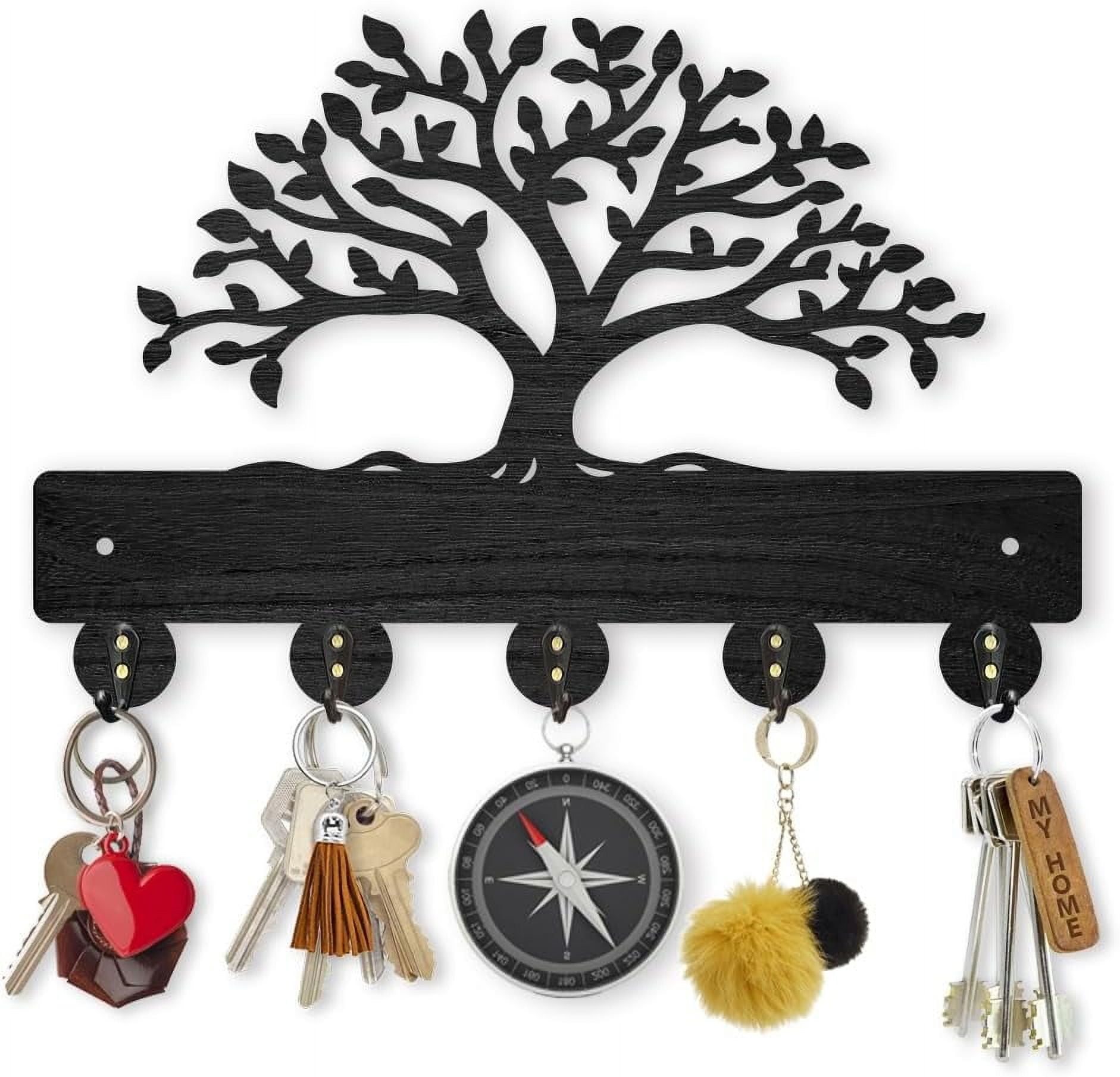 Tree of Life Coat Rack Wall Mount 11.8×7.9inch Lush Tree Key Holder for ...