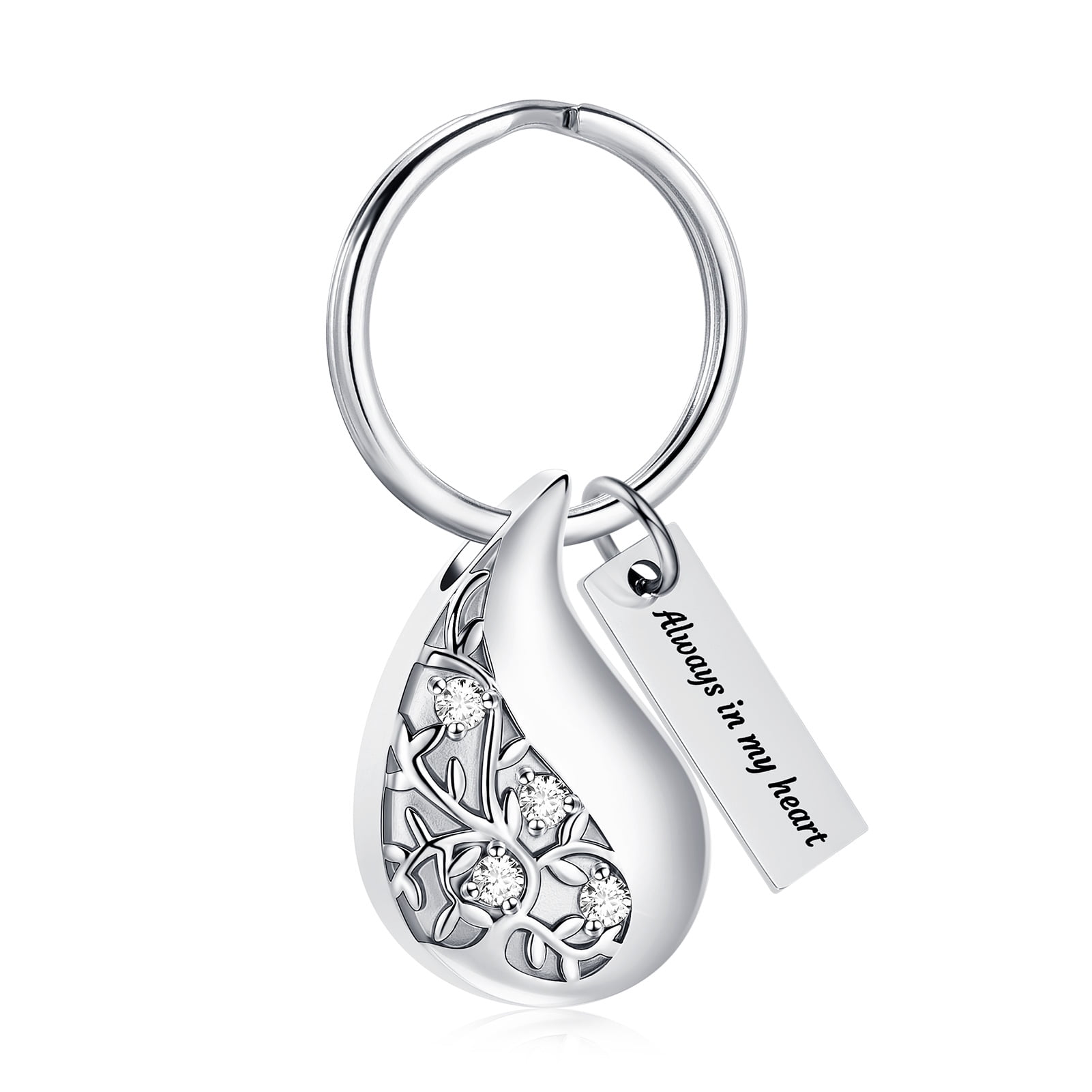 Tree of Life Cremation Jewelry Keychain for Ashes Stainless Steel ...
