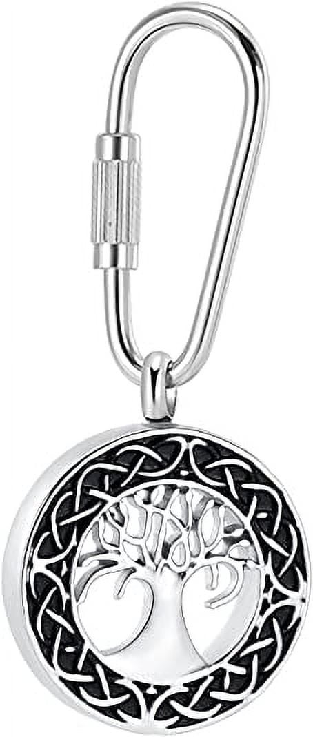 Hearbeingt Cremation Jewelry, Keepsake Urn Keychain for Ashes, Memorial Pendant for Pet or Loved ...