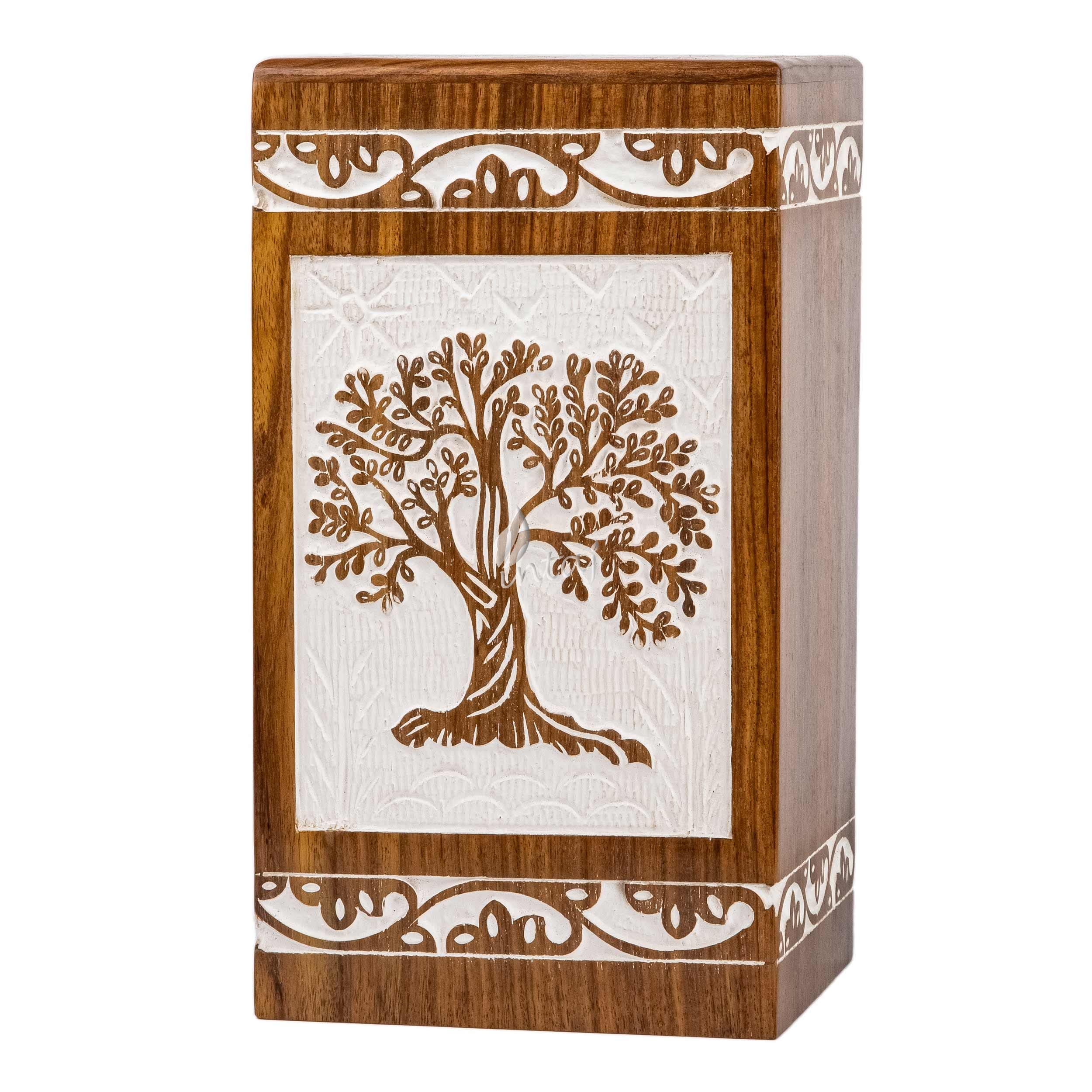 Tree of Life Keepsake Urn for Human Ashes, Mini Cremation Urn Box for ...