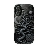 Tree of Life Moon Phone Case Gothic Mystic Pattern for iPhone 17 ...