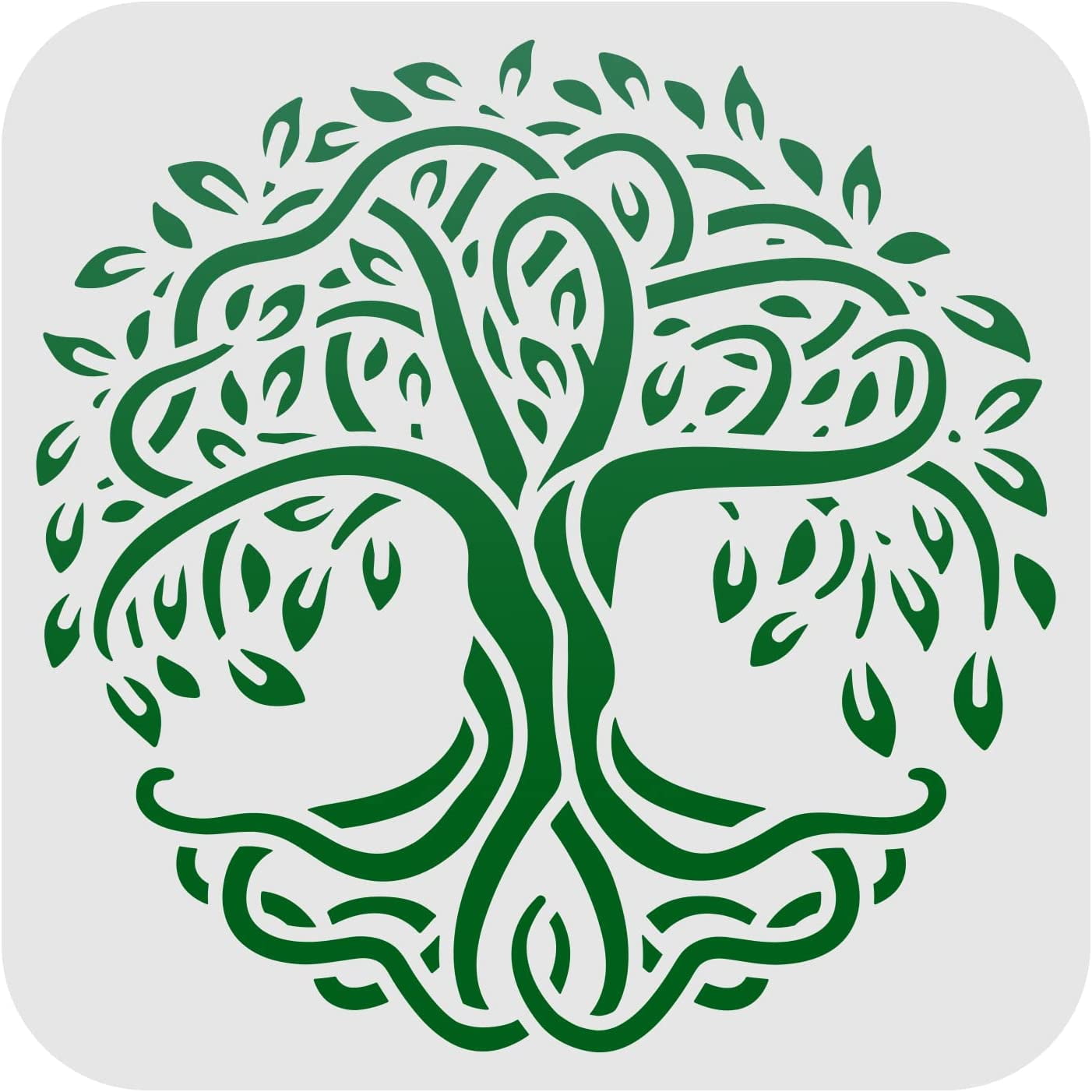 Tree of Life Pattern Stencils Decoration Template Plastic Tree Drawing ...