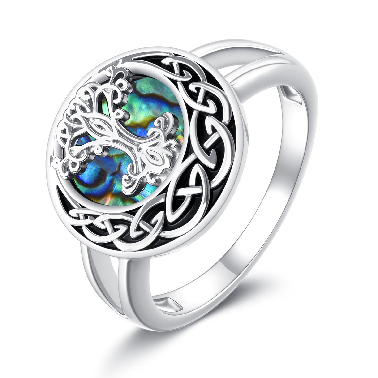 Tree of Life Ring S925 Sterling Silver Celtic Knot Tree of Life Rings ...