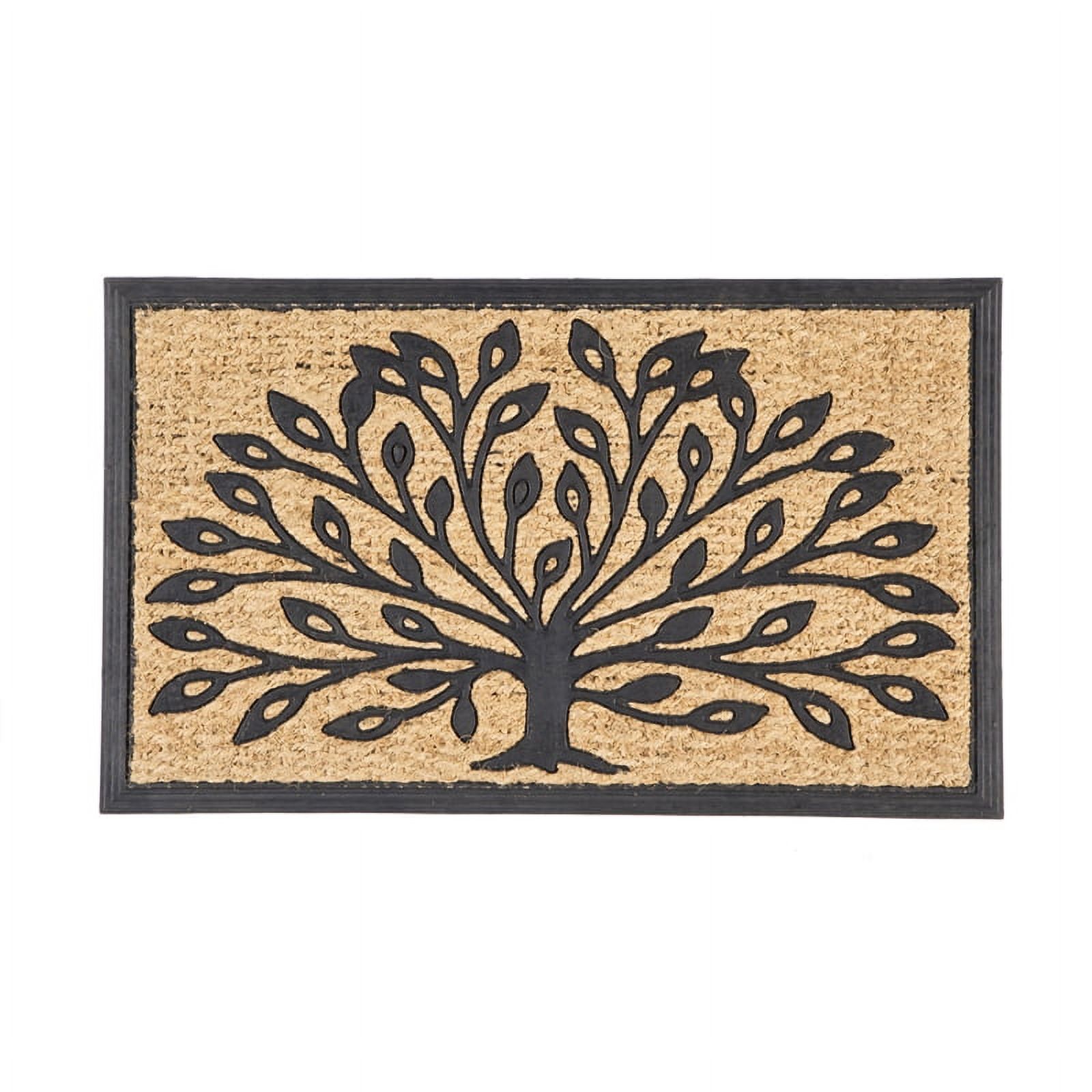 Tree of Life Rubber Inset Coir Mat - Walmart.com