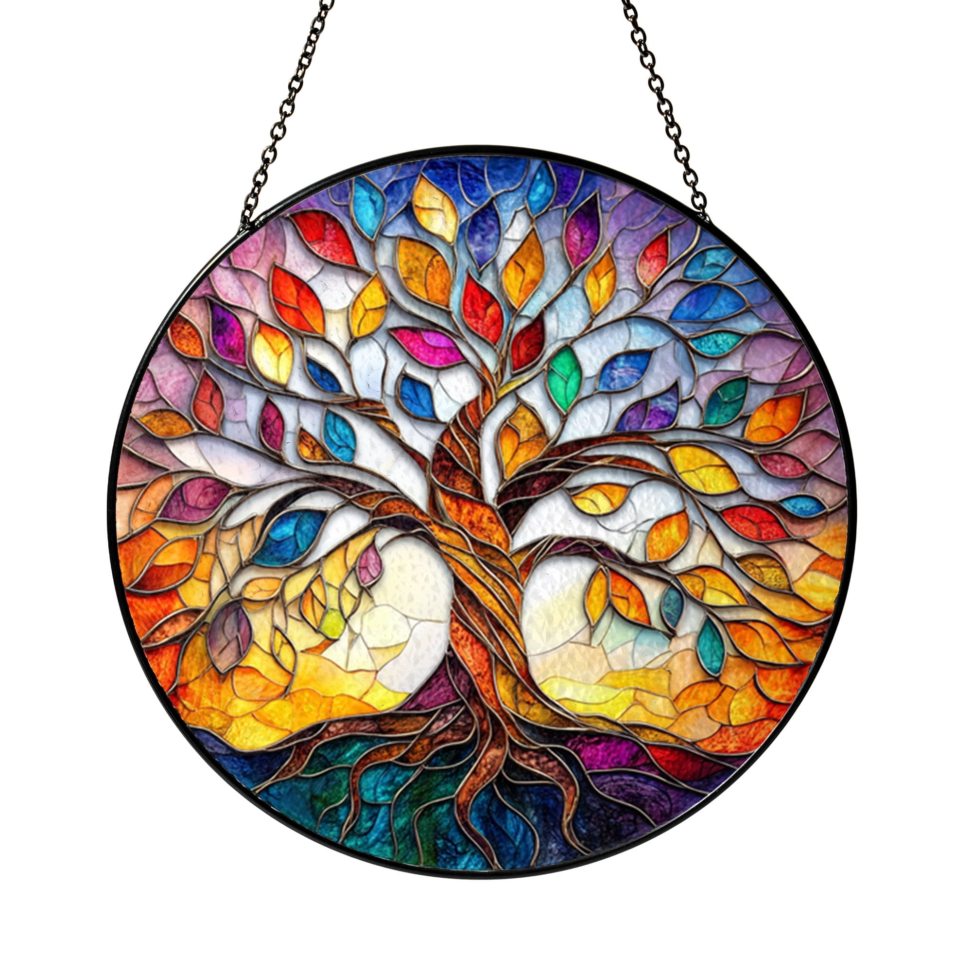 Tree of Life Stained Glass Suncatcher – Custom Window Hanging for ...