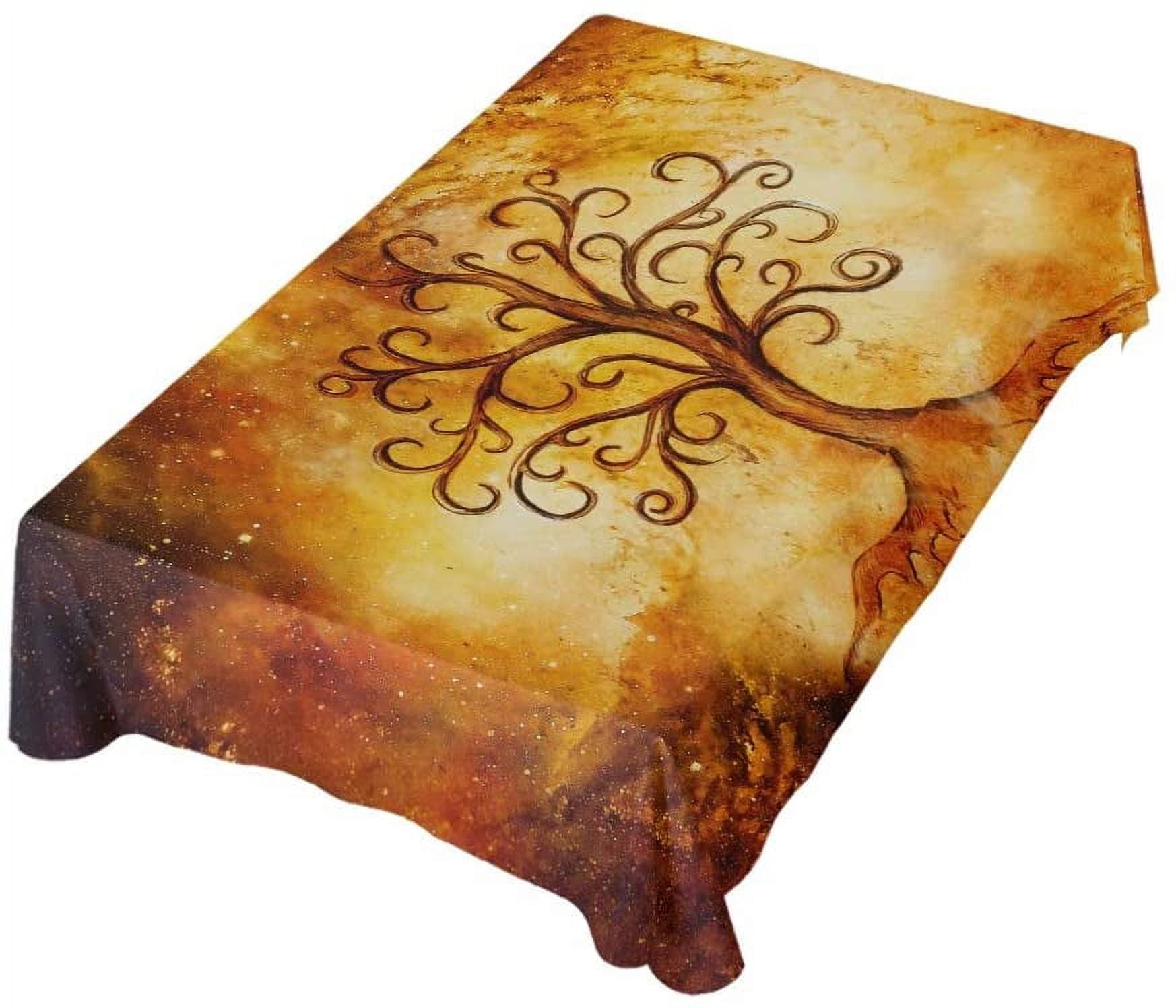 Tree of Life Symbol On Structured and Space Tablecloth - Walmart.com