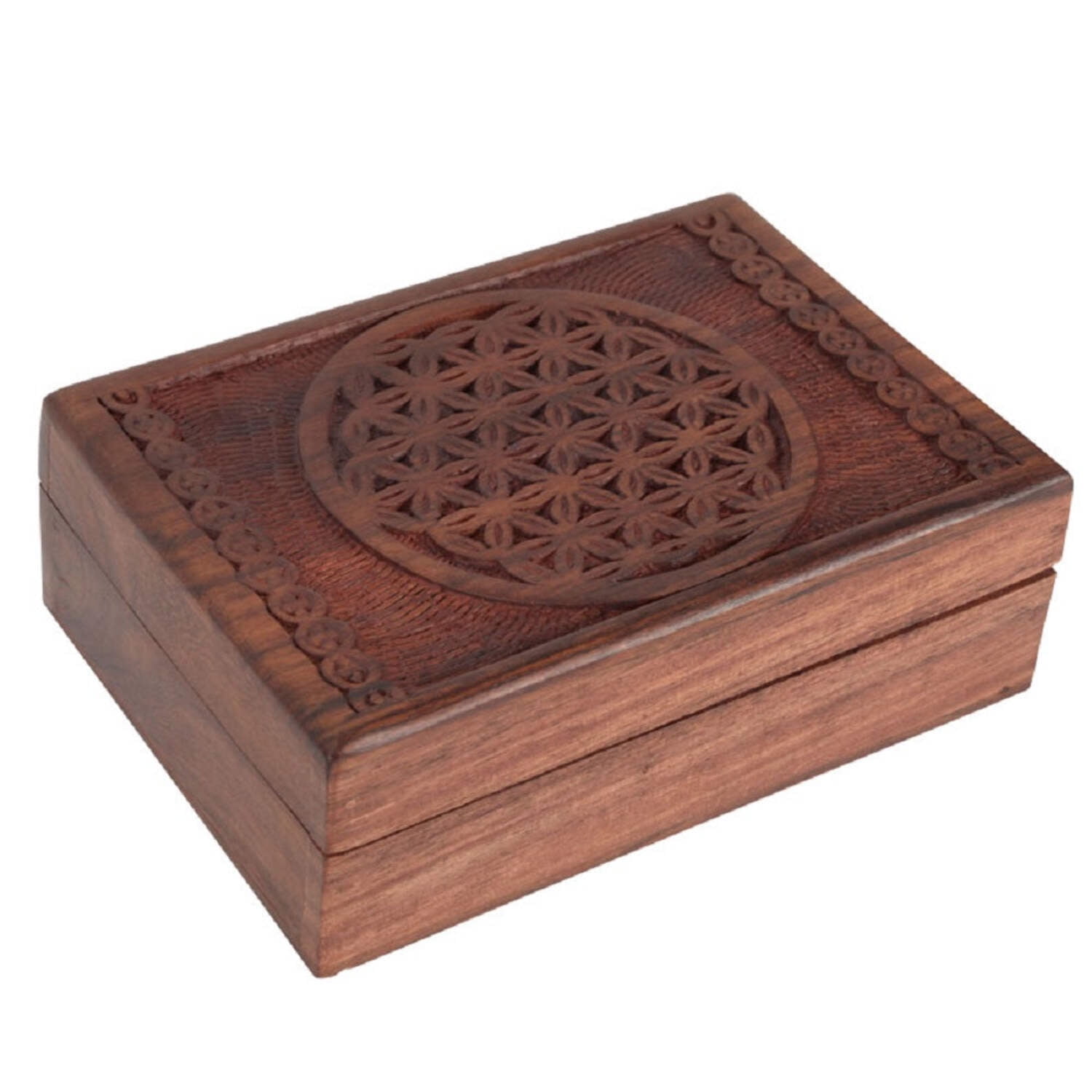 Tree of Life Tarot Card Wood Carved Box - Walmart.com