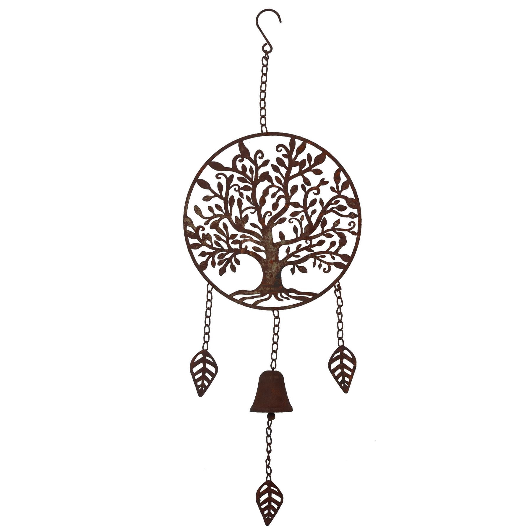Tree of Life Wind Chime Bell Hanging Garden Yard Decor Metal Ornament ...