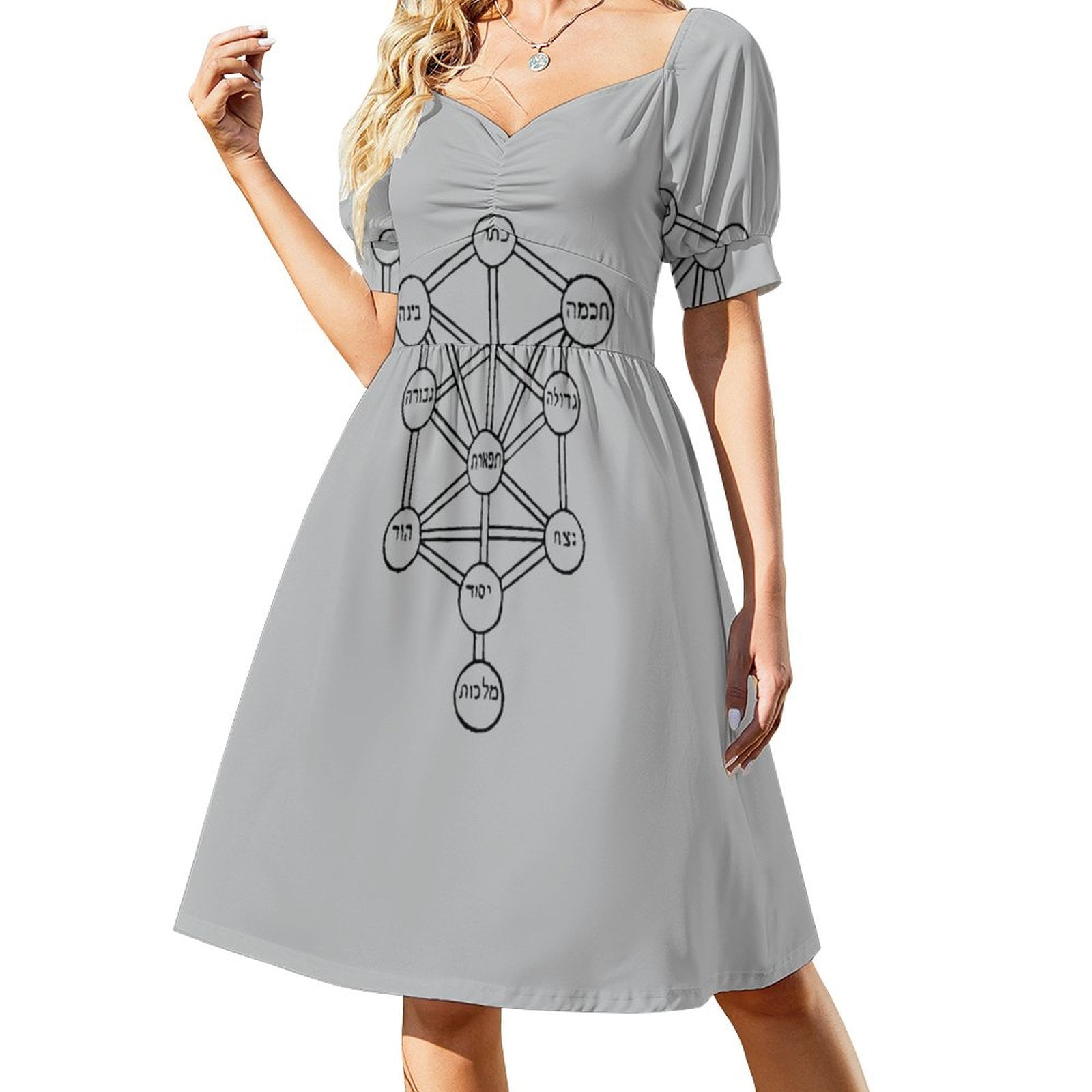 Tree of life by Moshe Cordovero (16th-century) Sleeveless Dress woman dress dress korean style ...