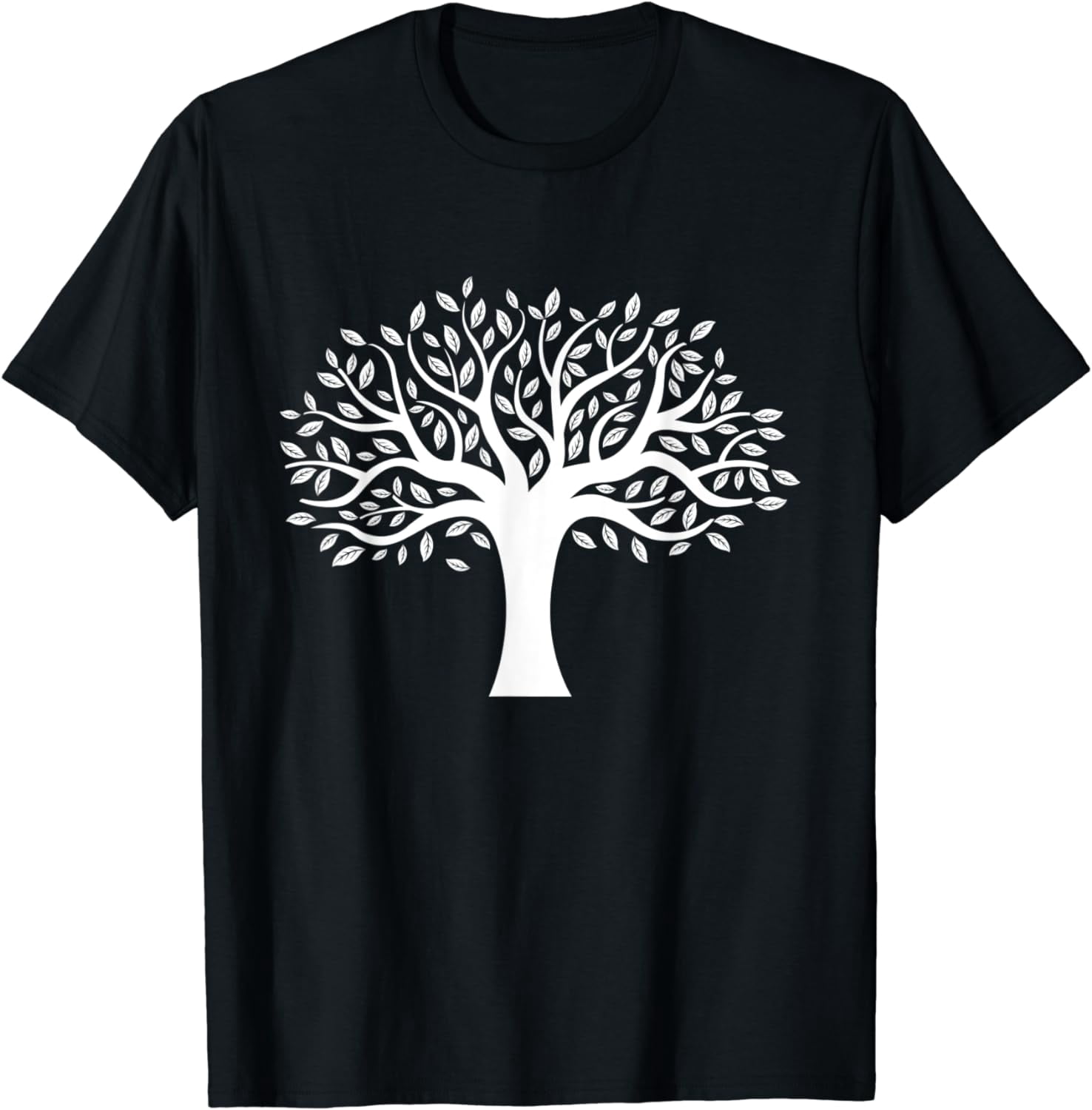 Tree with leaves and branches illustration T-Shirt - Walmart.com