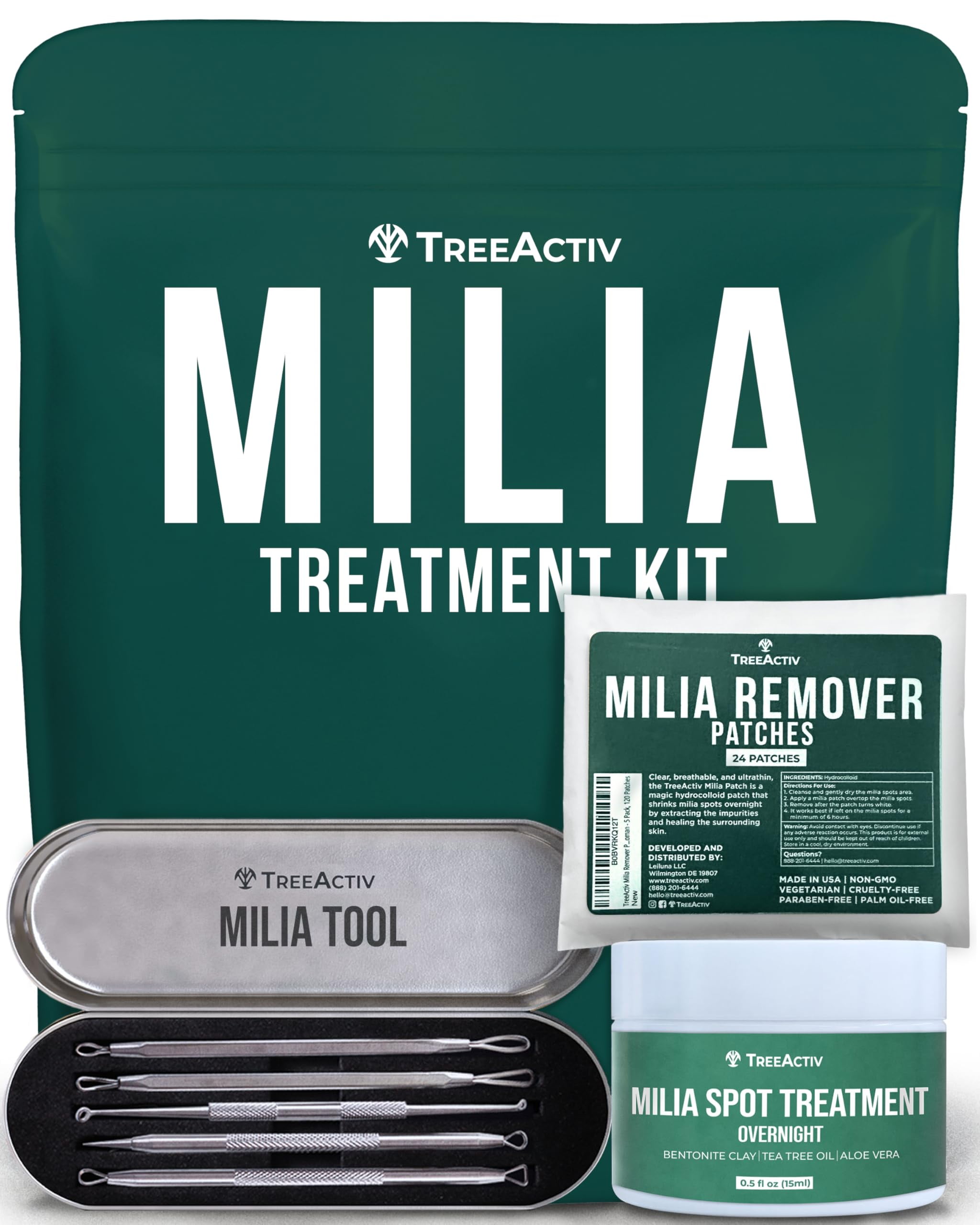 TreeActiv Milia & Acne DMF15 Spot Treatment 3 Items Eye Milia Remover ...
