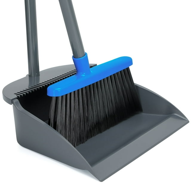 TreeLen Broom with Dustpan Combo Set for Kitchen Office Lobby Floor ...