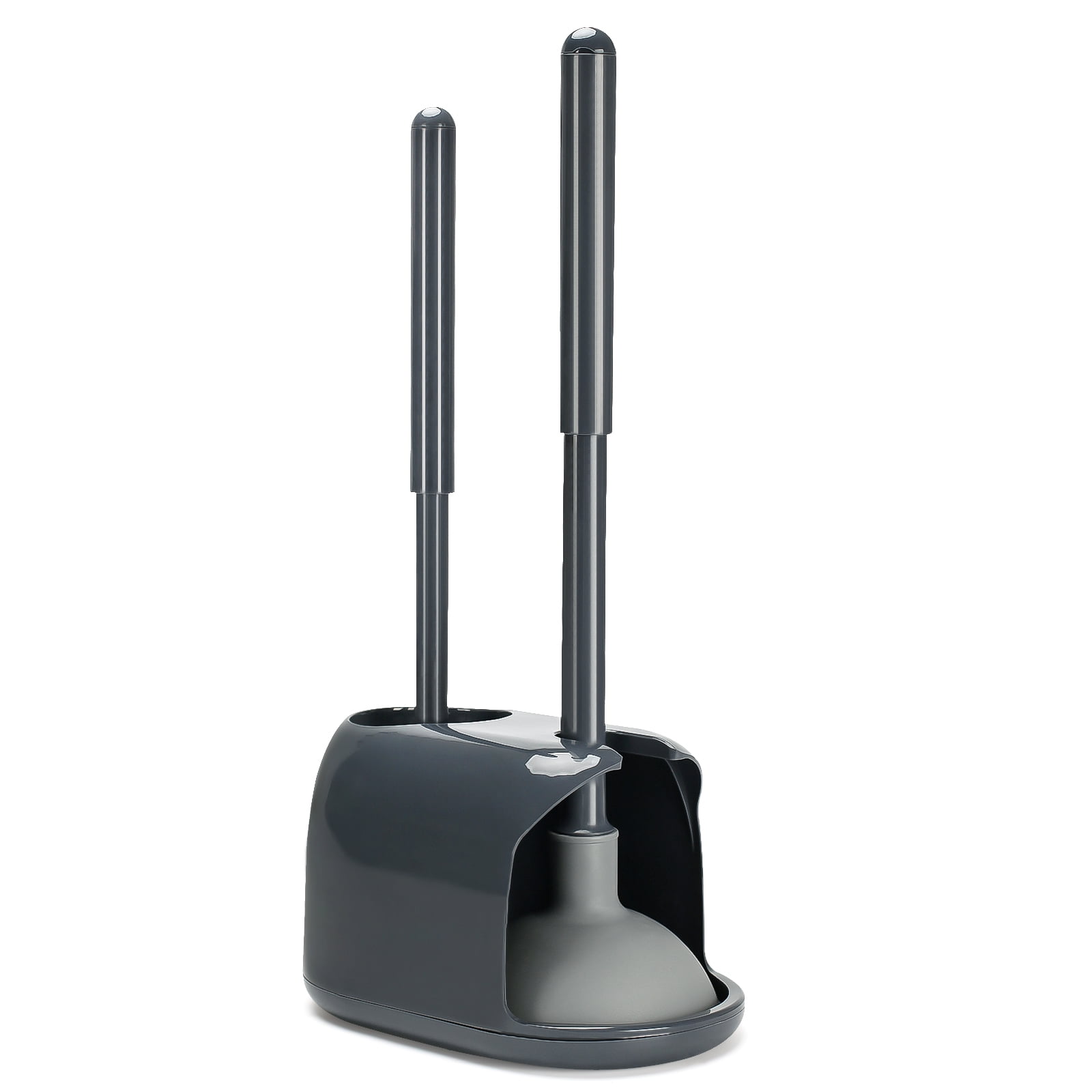 TreeLen Toilet Brush and Plunger Set, 2 in 1 Toilet Bowl Brush Plunger ...