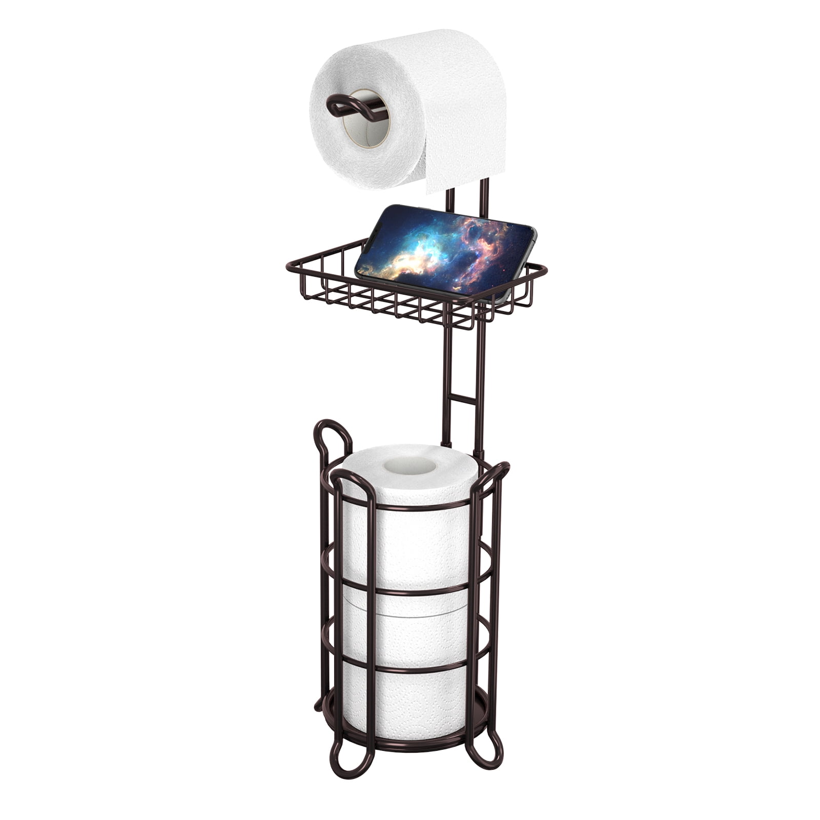 TreeLen Toilet Paper Roll Holder Stand Bathroom Tissue Holders Free ...