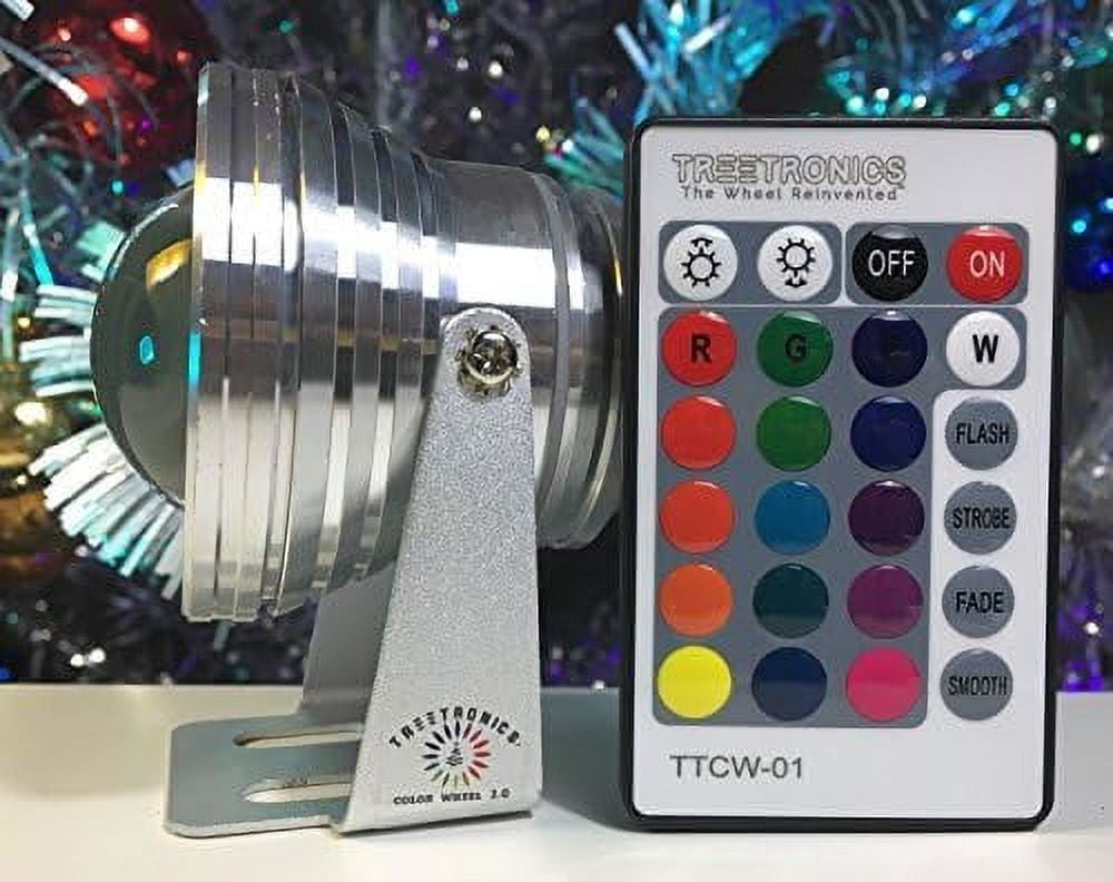 Silver Christmas Tree Color Wheel