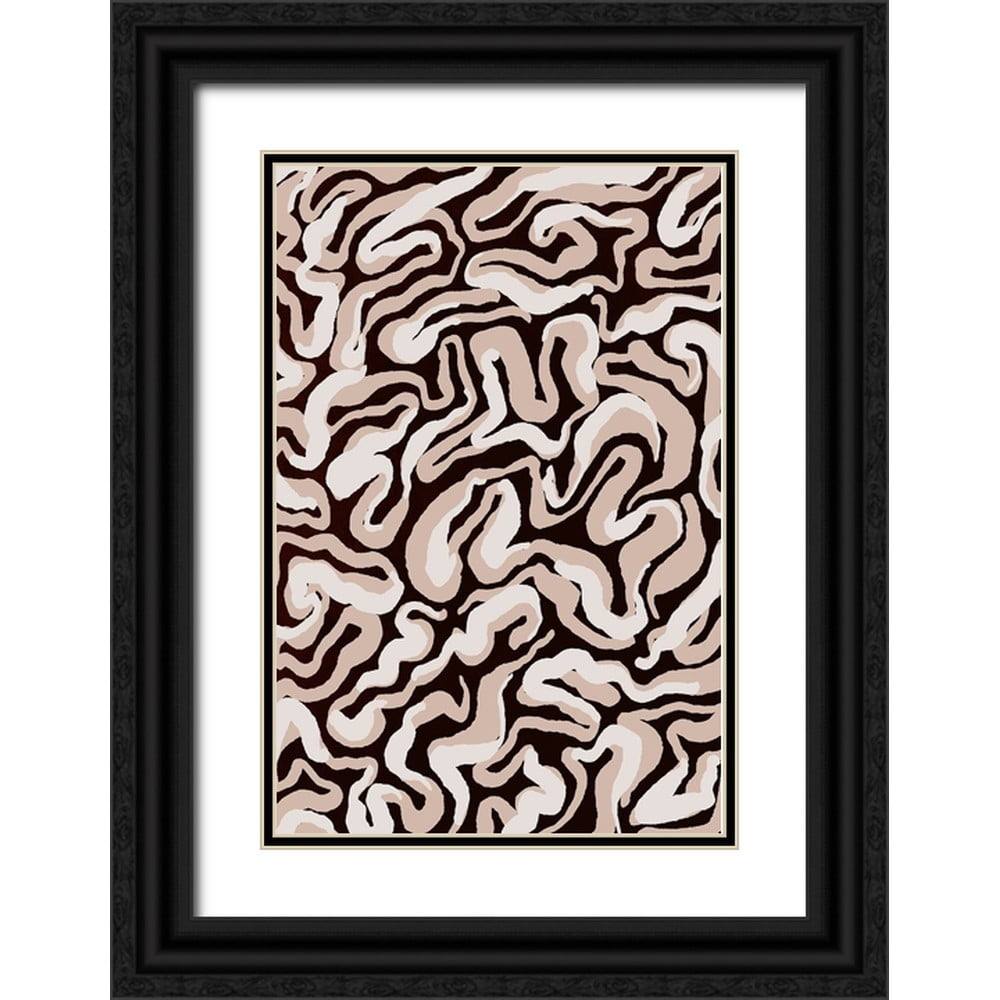 Treechild 11x14 Black Ornate Wood Framed with Double Matting Museum Art ...