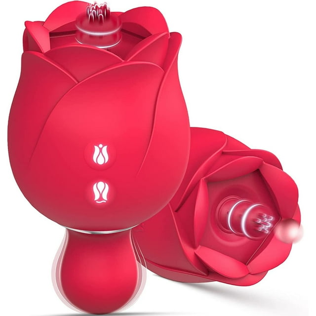 Treediride 2 in 1 Rose Sucking Vibrating Adult Sex Toys with 9 Slap and ...