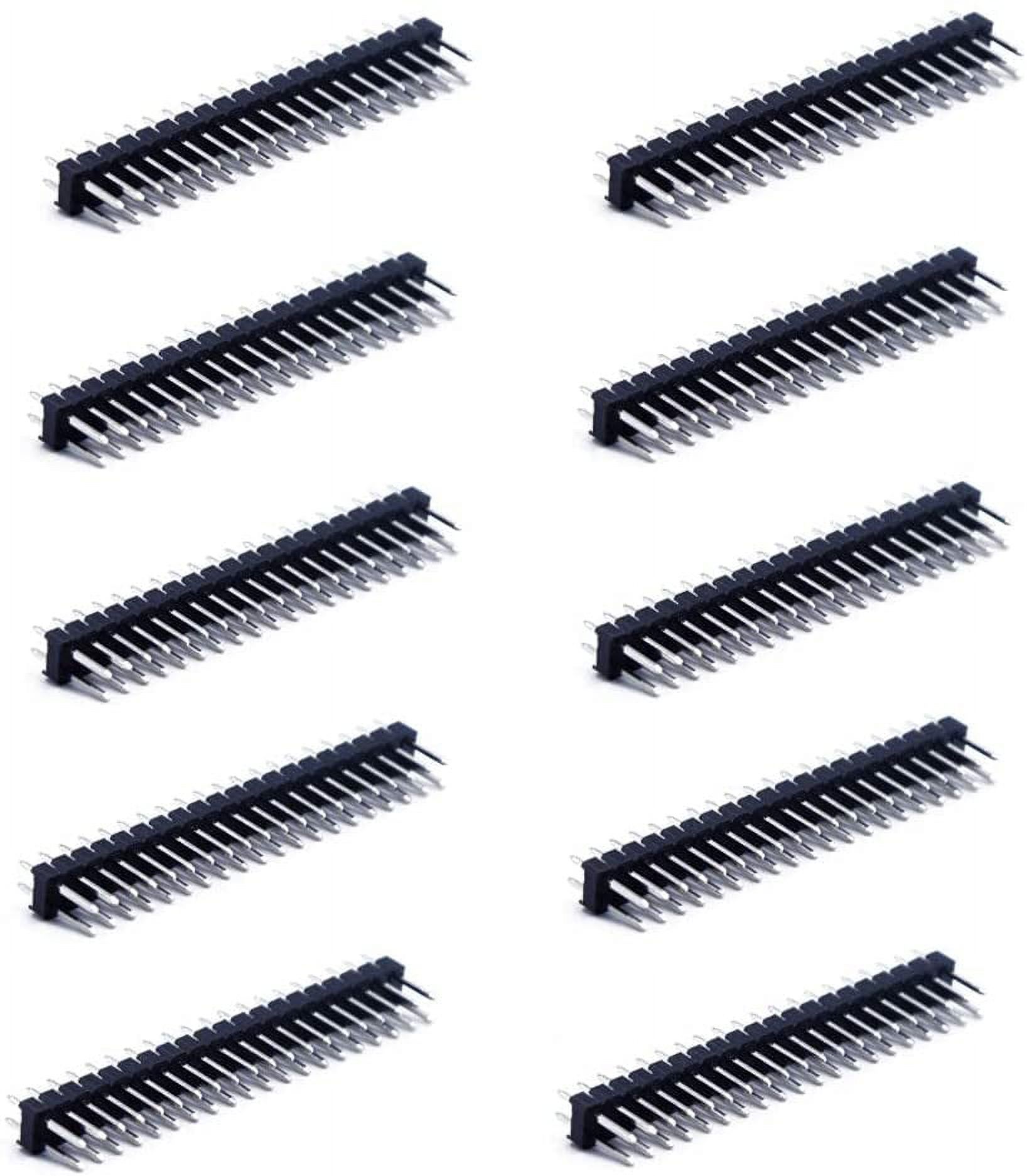 Treedix 0.1inch 2 x 20-pin Dual Male Header Double Row Straight ...