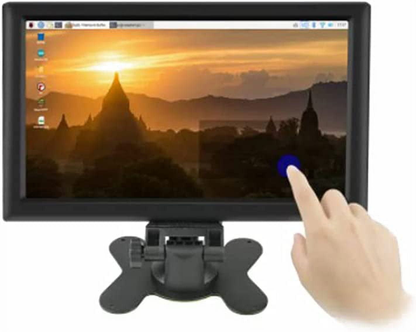 Treedix 10.1 Inch Screen Monitor 1024x600 Small Portable HDMI Monitor w ...