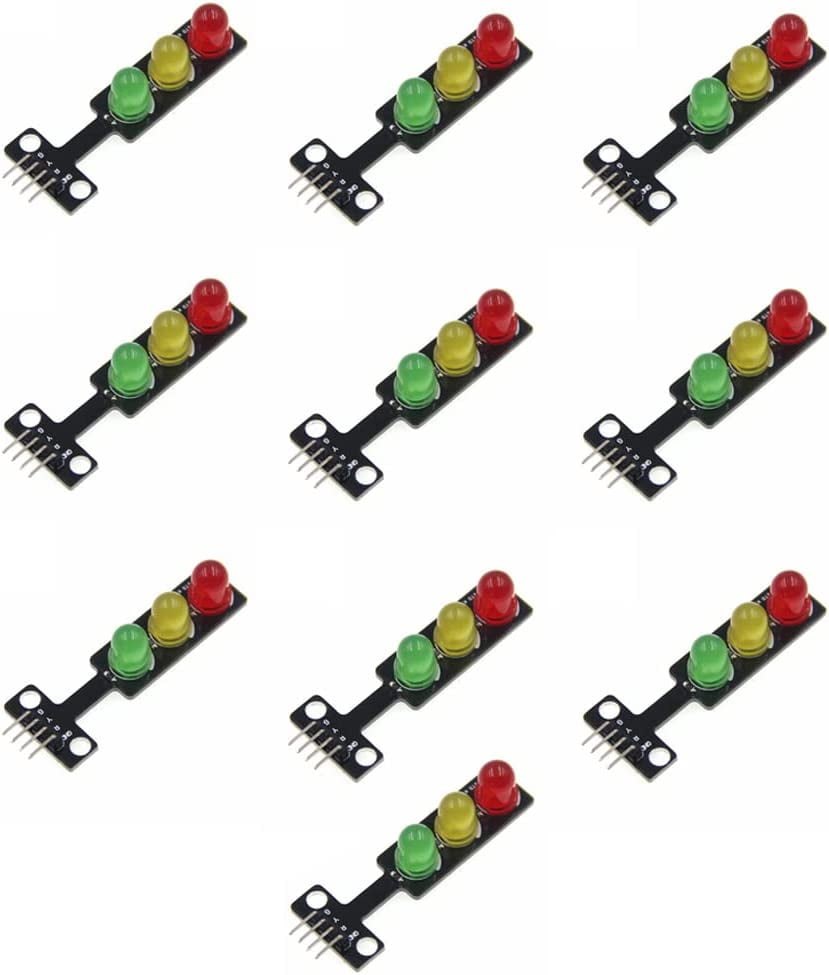 Treedix 10pcs Mini Traffic Light LED Module for Arduino and Raspberry ...