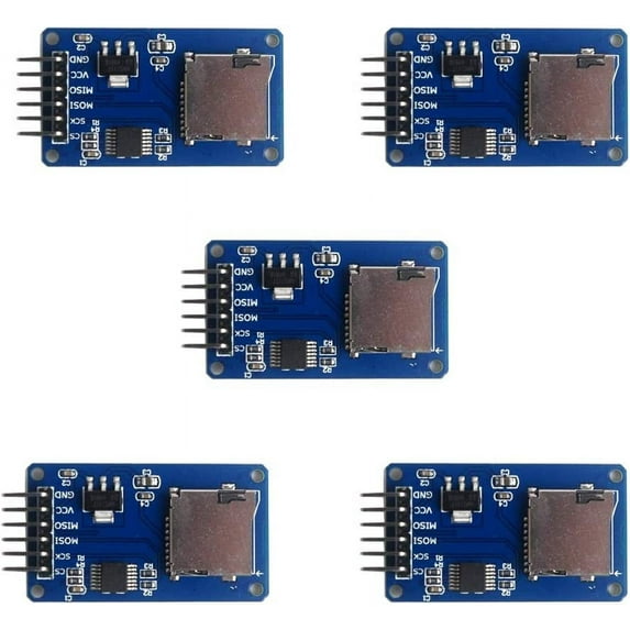Treedix 10pcs Module Mini TF Card Read and Write Micro SD Card SPI Interface Compatible with ...