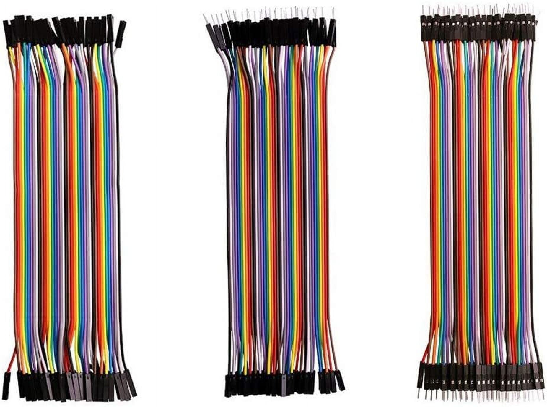 Treedix 120pcs 20cm Breadboard Jumper Wires Multicolored Dupont Wire ...