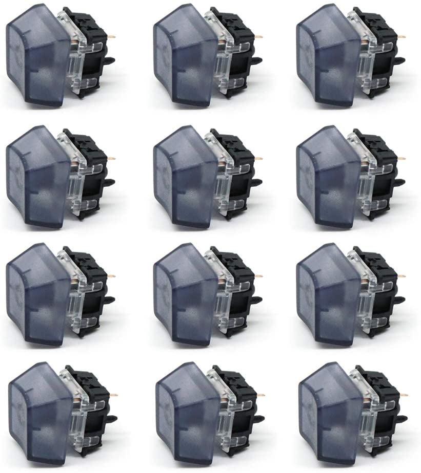 Treedix 12pcs Keyboard Black Switches Keyclick with R2 Keycap 60CN 5 ...