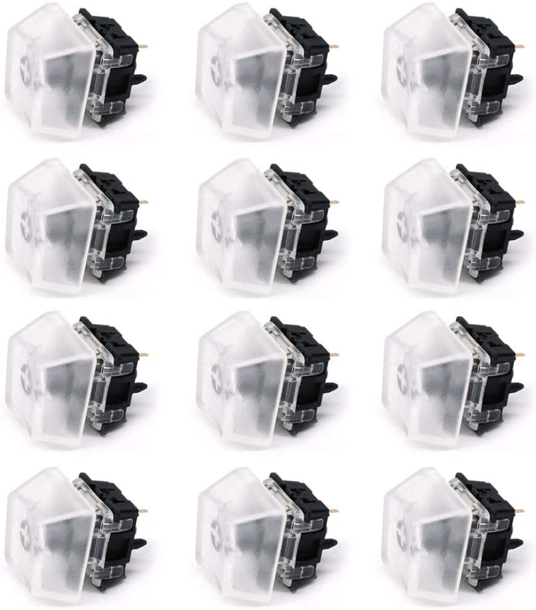 Treedix 12pcs Keyboard Black Switches Keyclick with R2 Keycap 60CN 5 ...