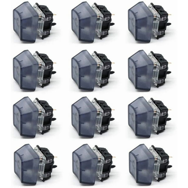 Treedix 12pcs Keyboard Black Switches Keyclick with R2 Keycap 60CN 5 ...