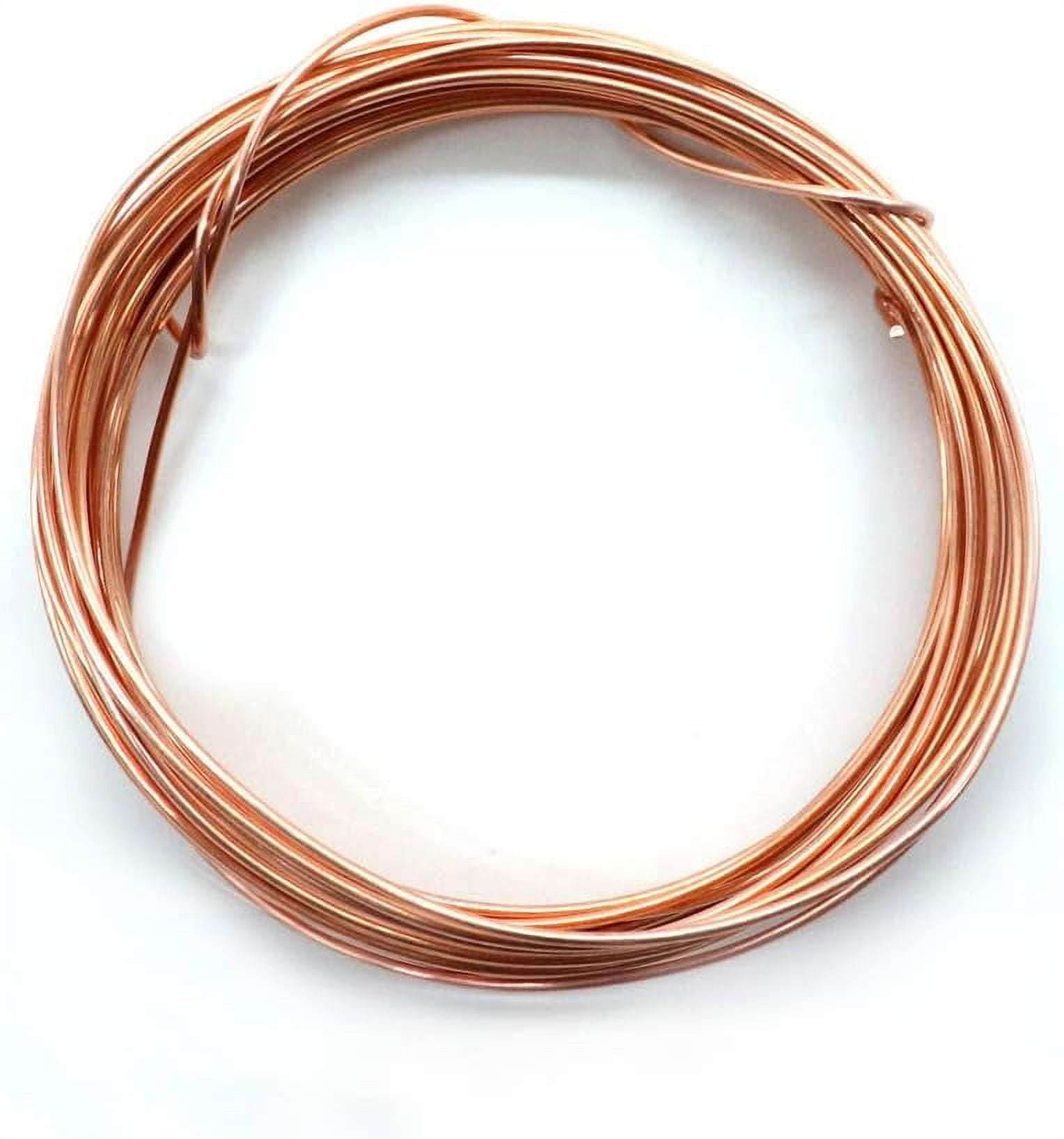 Treedix 18-Gauge Craft Wire 16.4 Feet Bare Solid Copper Wire, 1 mm ...