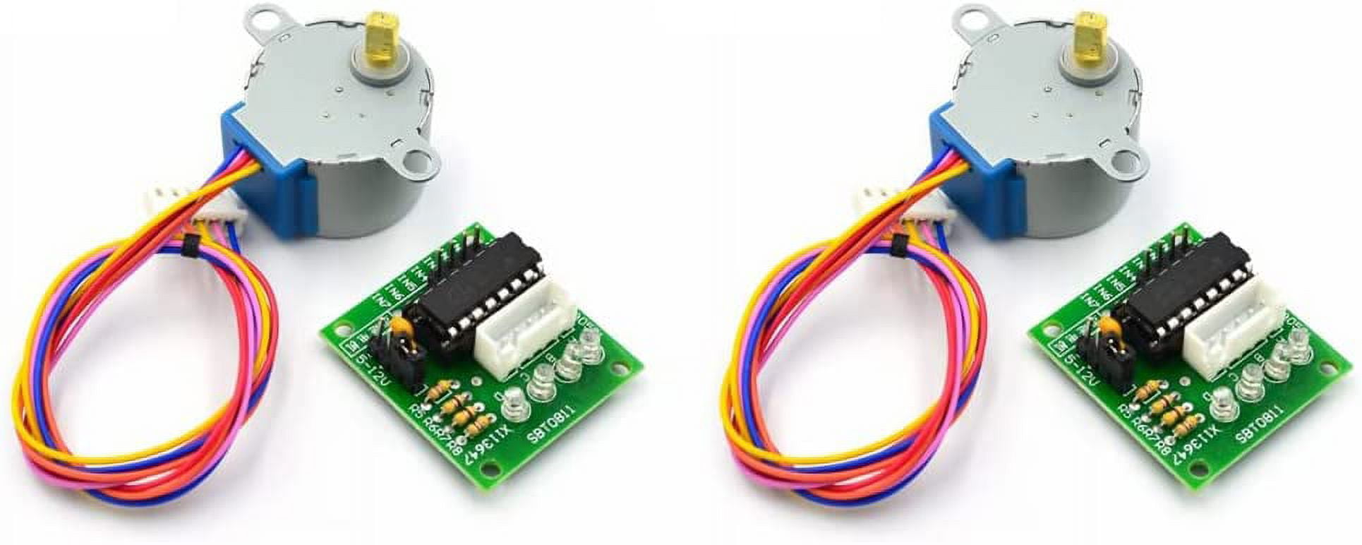 Treedix 2 Sets ULN2003 Stepper Motor Driver Board Test Module Board+ 5V ...