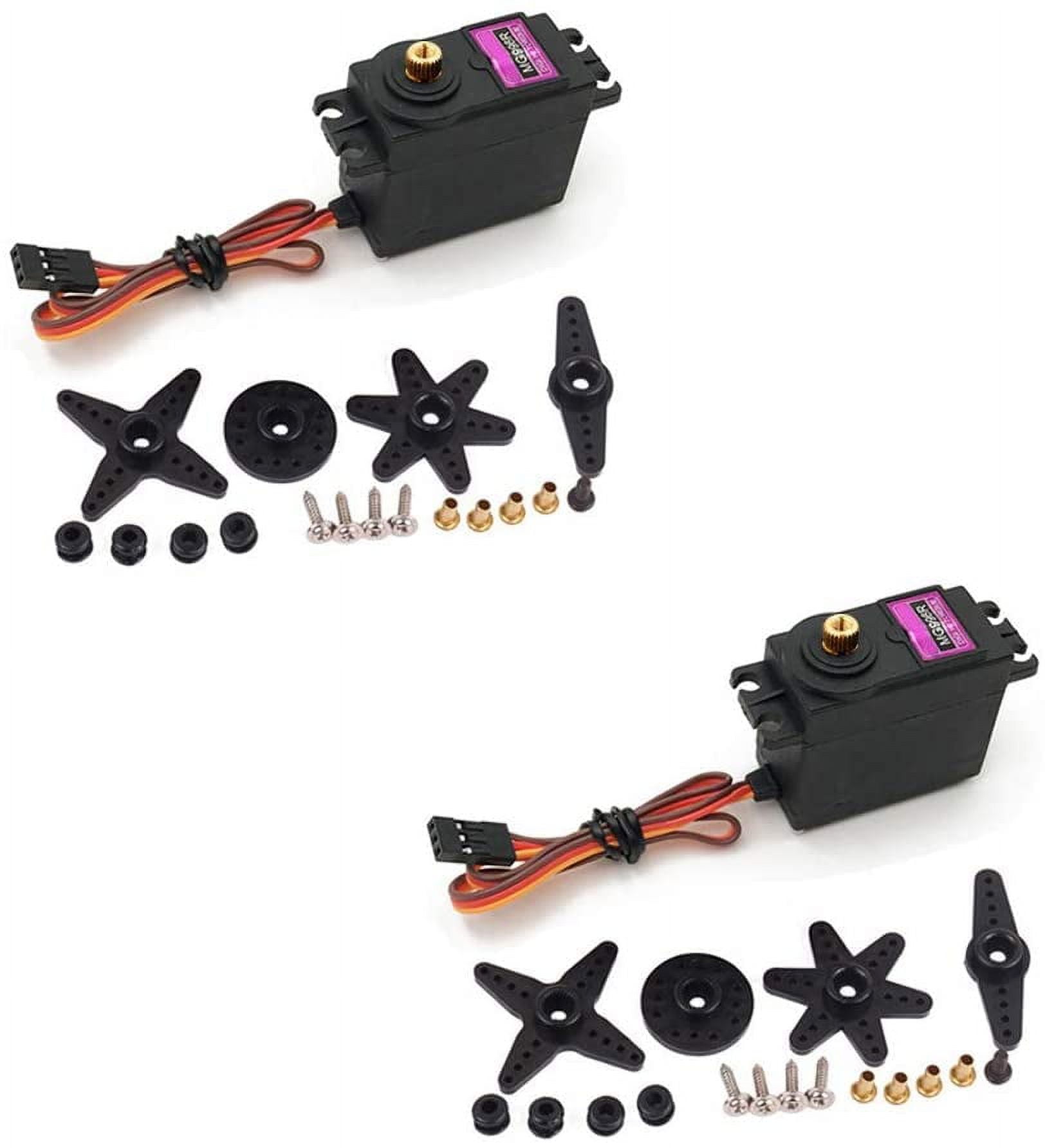 Treedix 2 pcs MG996R Servo Motor Metal Gear High-Torque Servo Motor for ...