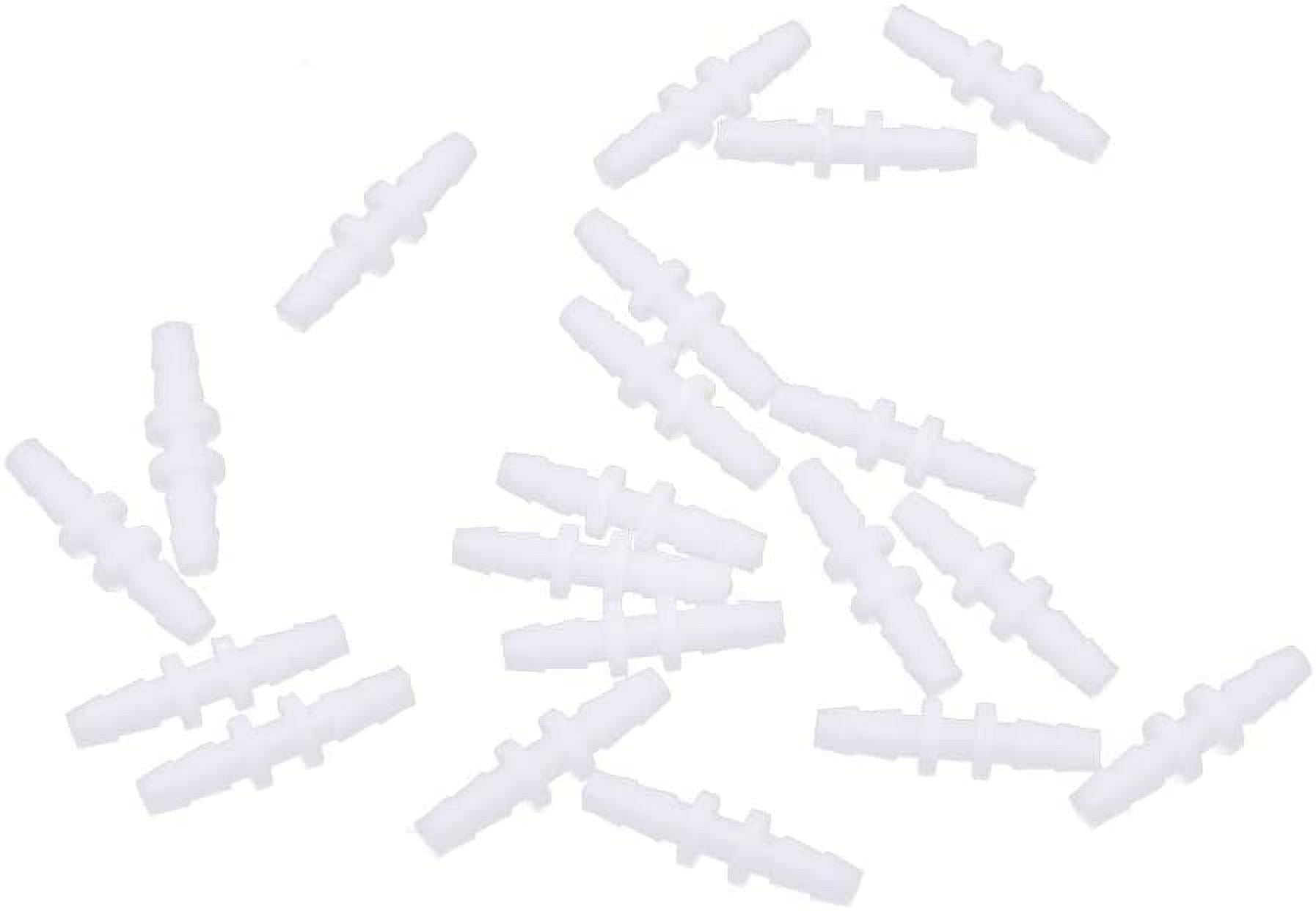 Treedix 20pcs Aquarium Air Valve Connector White Plastic Inline Tubing ...