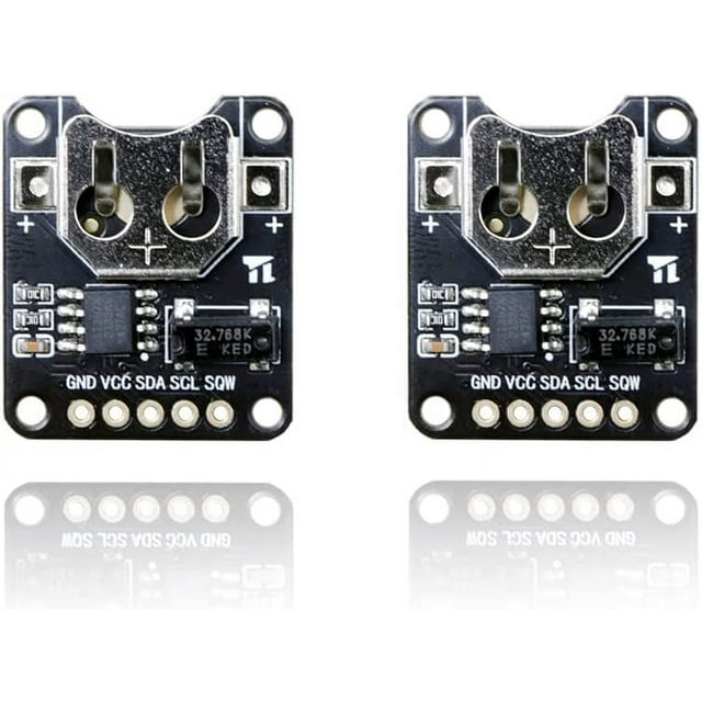 Treedix 2PCS DS1307 Real Time Clock RTC Breakout Board 5V Time Clock ...