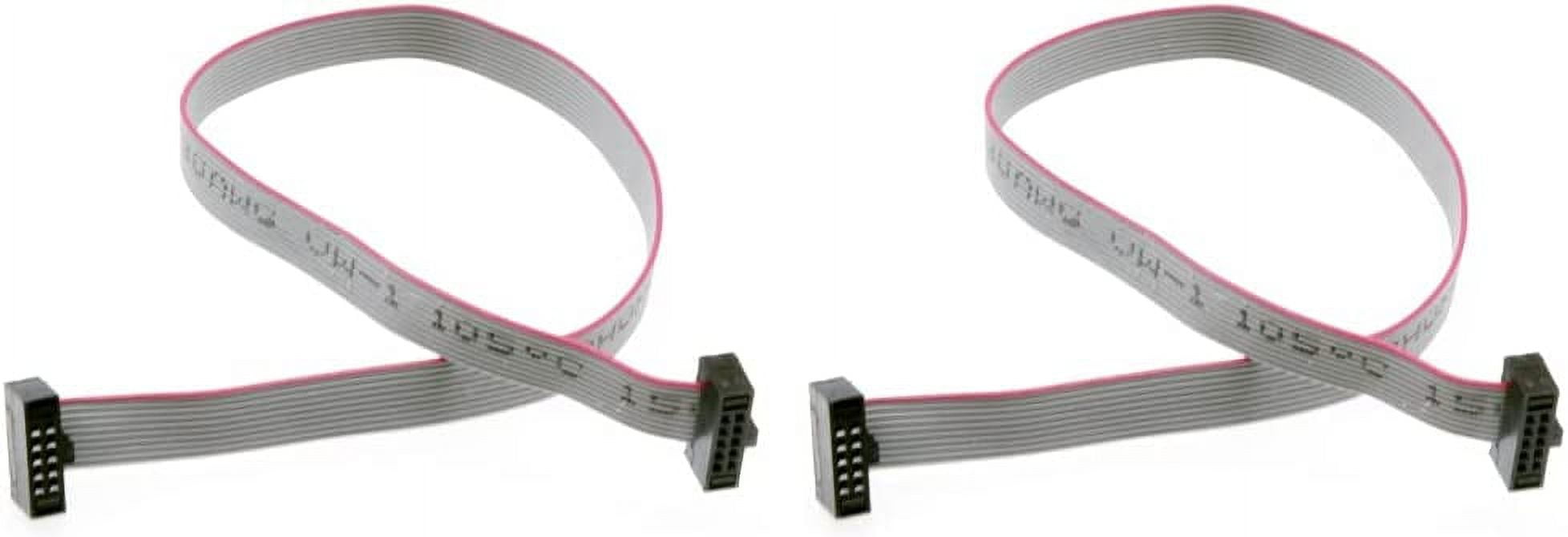 Treedix 2PCS IDC Ribbon Connector Flat Ribbon Cable Jtag Cable 1.27mm Pitch 2 Row 10 Pins ...