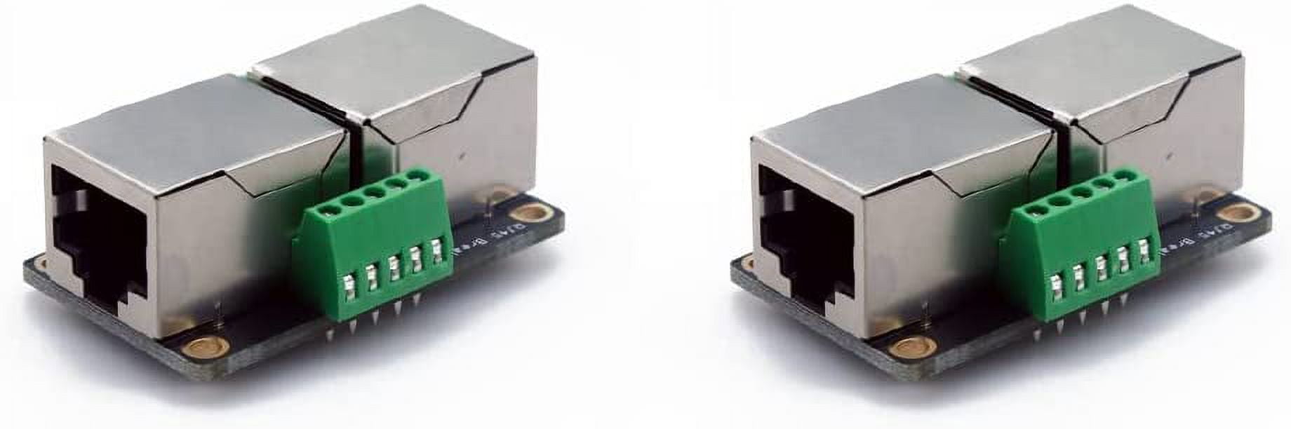 Treedix 2PCS RJ45 8P8C Female to RJ45 8P8C Female Pass Through Adapter Breakout Board with Screw ...