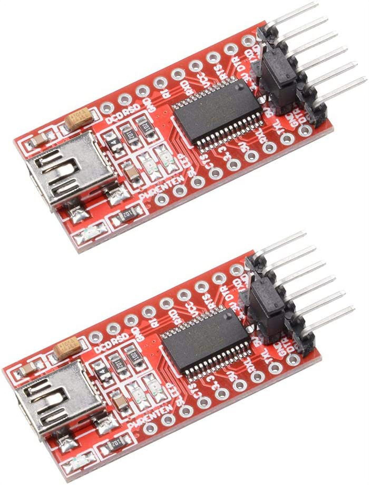 Treedix 2pcs 3.3V 5V FT232RL FTDI Mini USB to TTL Adapter Board ...