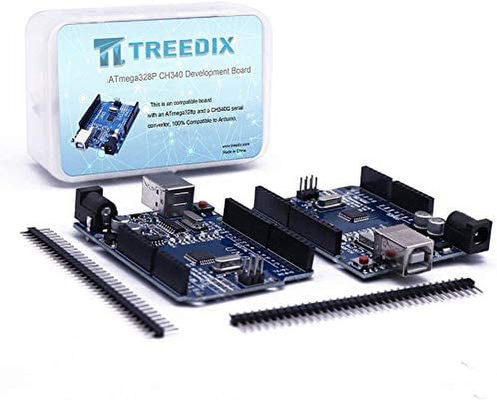 Treedix 2pcs ATmega328P CH340 Development Board Compatible with Arduino for Starter - Walmart.com