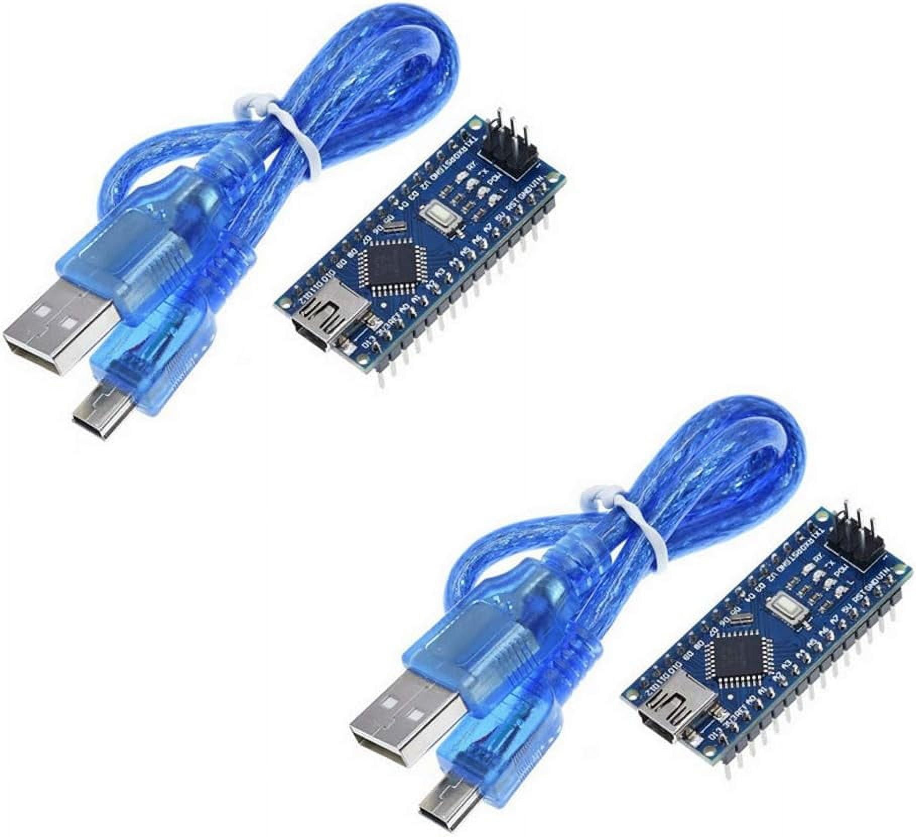 Treedix Electronics 2pcs Atmega328p Micro Controller Module Board With Usb Cable For Arduino
