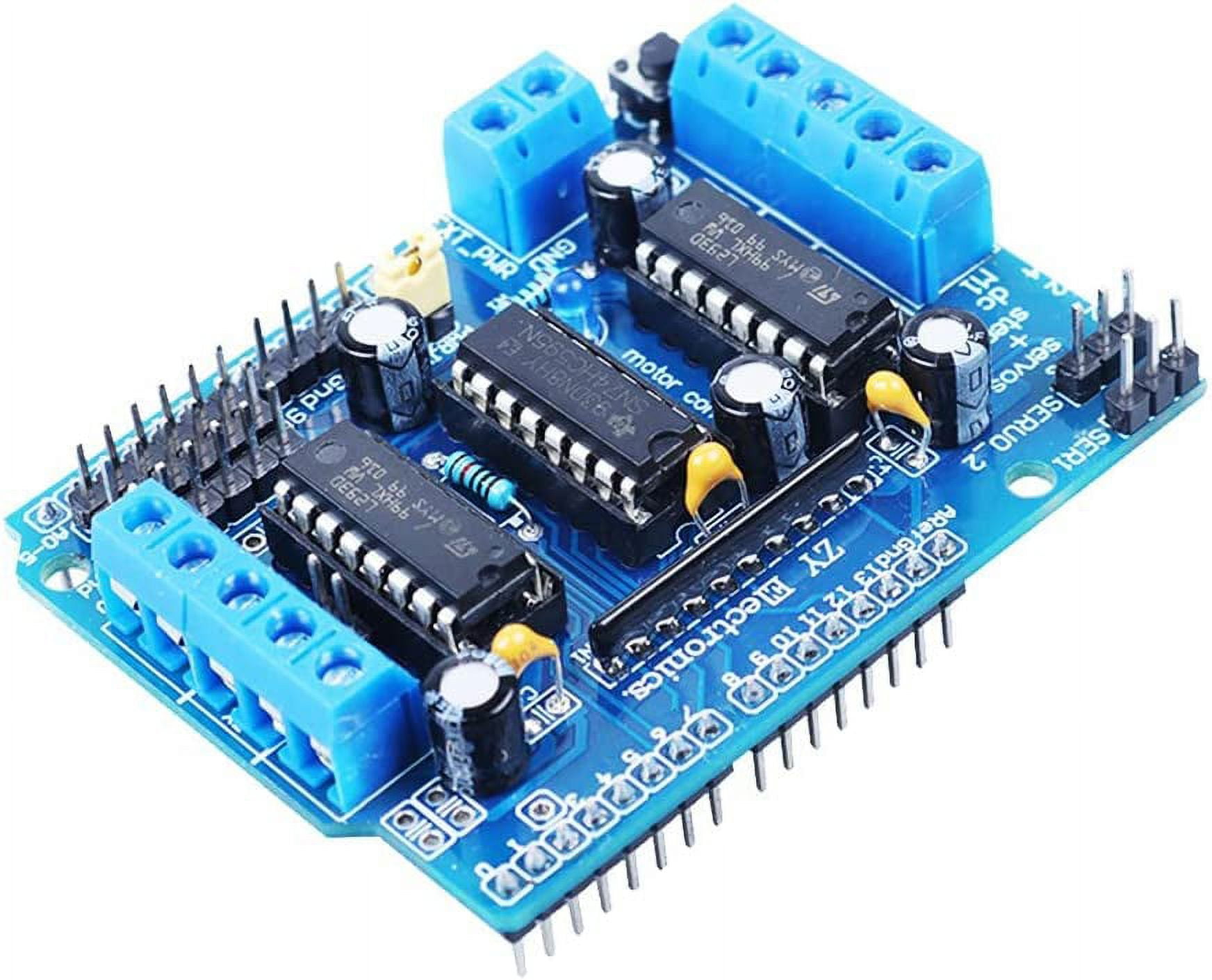 Treedix 2pcs Compatible with Arduino Motor Driver Expansion Board Motor Control Shield L293D ...