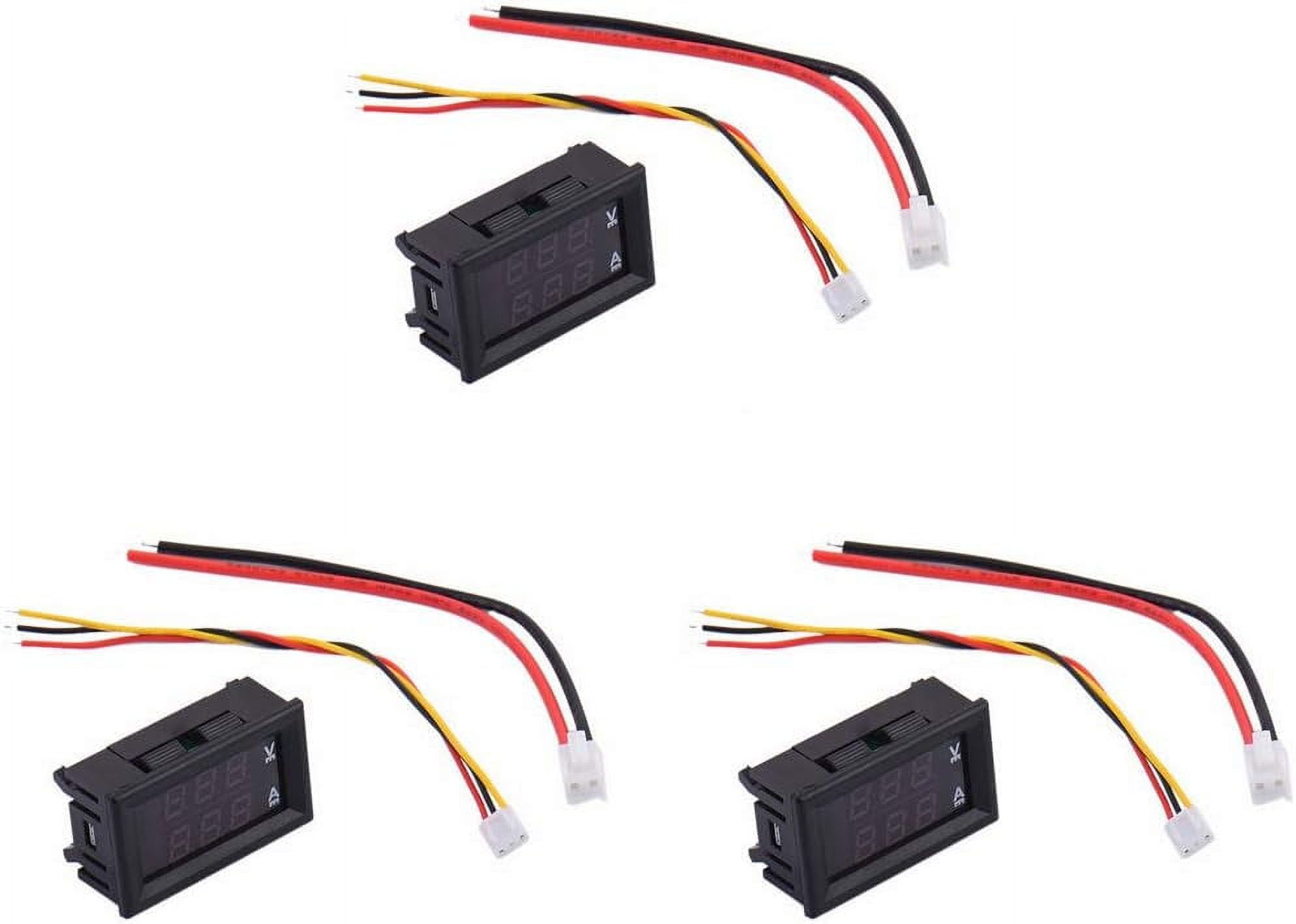 Treedix 3 pcs 0.28'' DC LED Display Voltmeter & Ammeter DC0-100V 10A ...