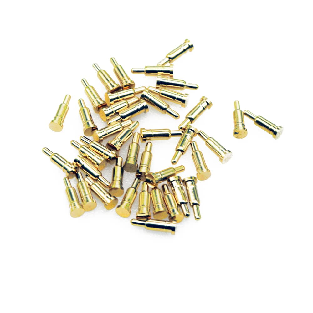 Treedix 30PCS Gold Plated Spring Loaded Thimble Pogo Pins Probes 2mm ...