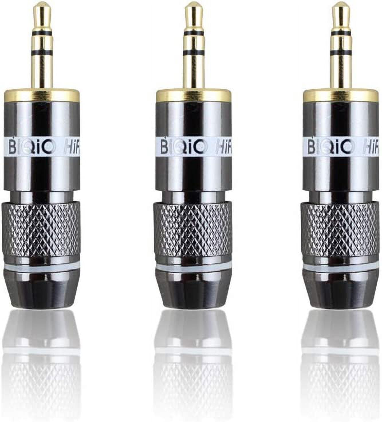 Treedix 3pcs 3.5MM Plug/Jack Dual Channel Headphone Plug Stereo Audio ...