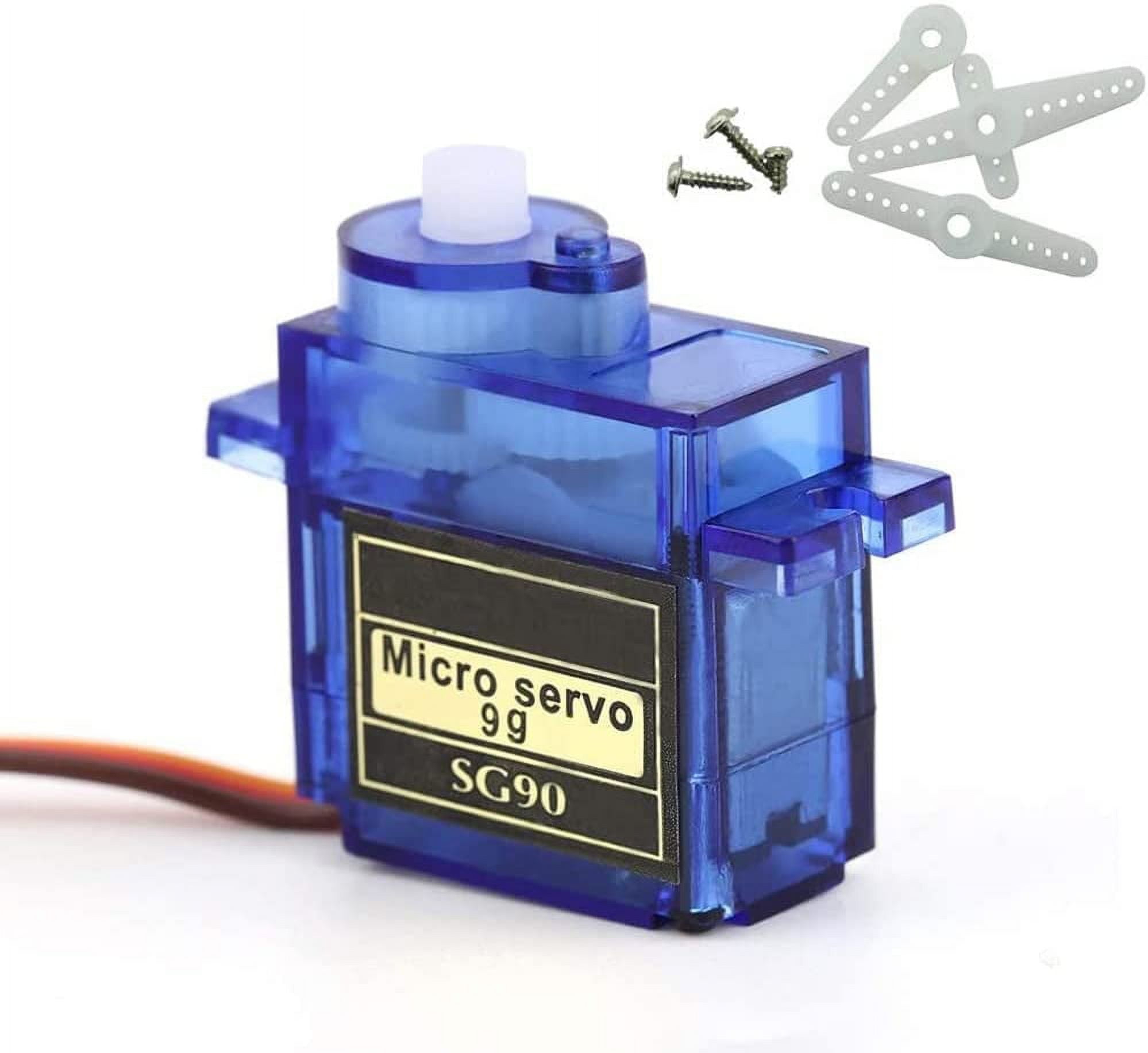 Treedix 3pcs SG90 9G Servo Motor Kit Compatible with RC Robot Arm ...