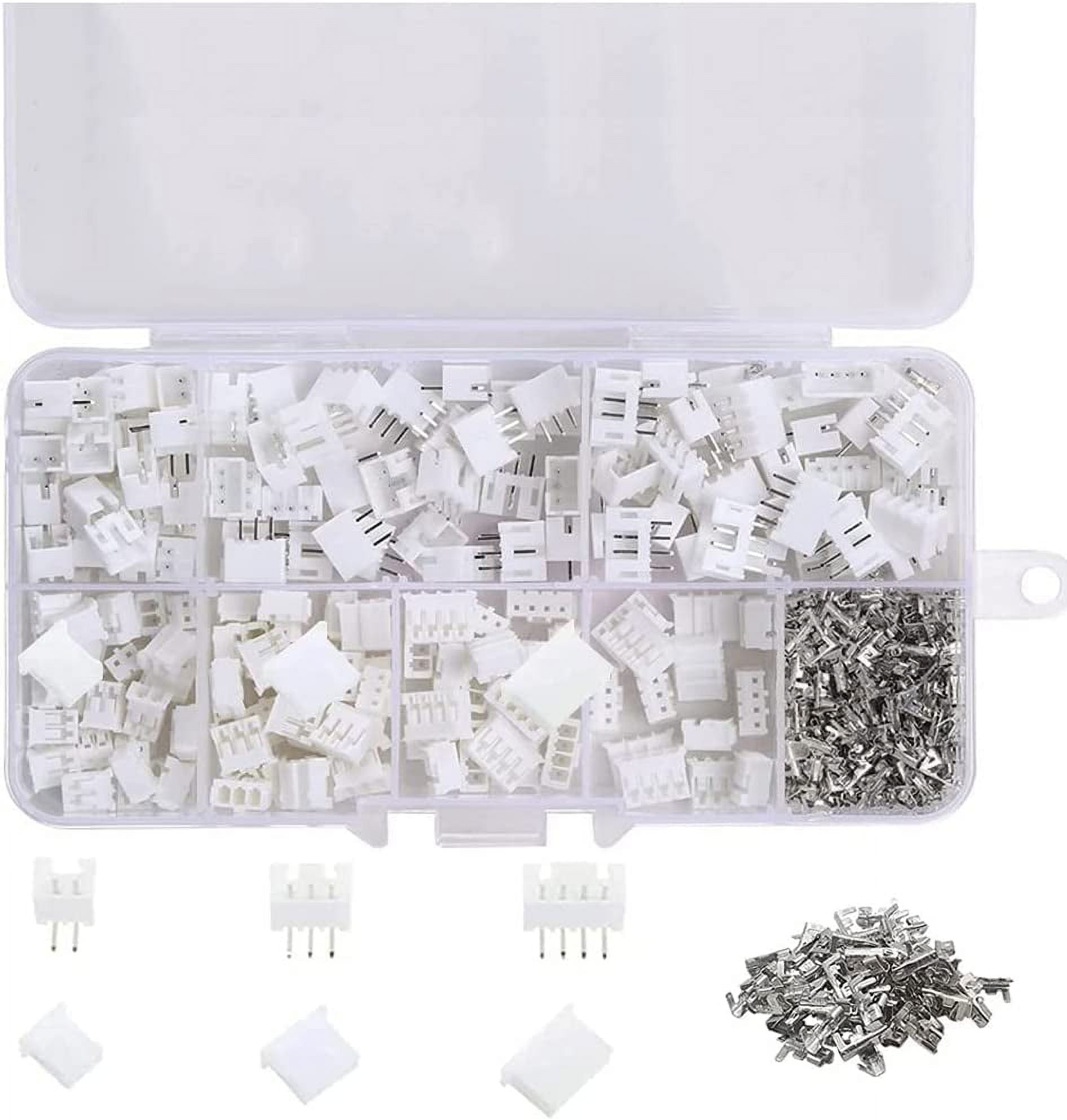 Treedix 450pcs JST PH2.0 Connector Kit with 2.0mm Pitch Female Pin Header JST PH 2Pin 3Pin 4Pin ...