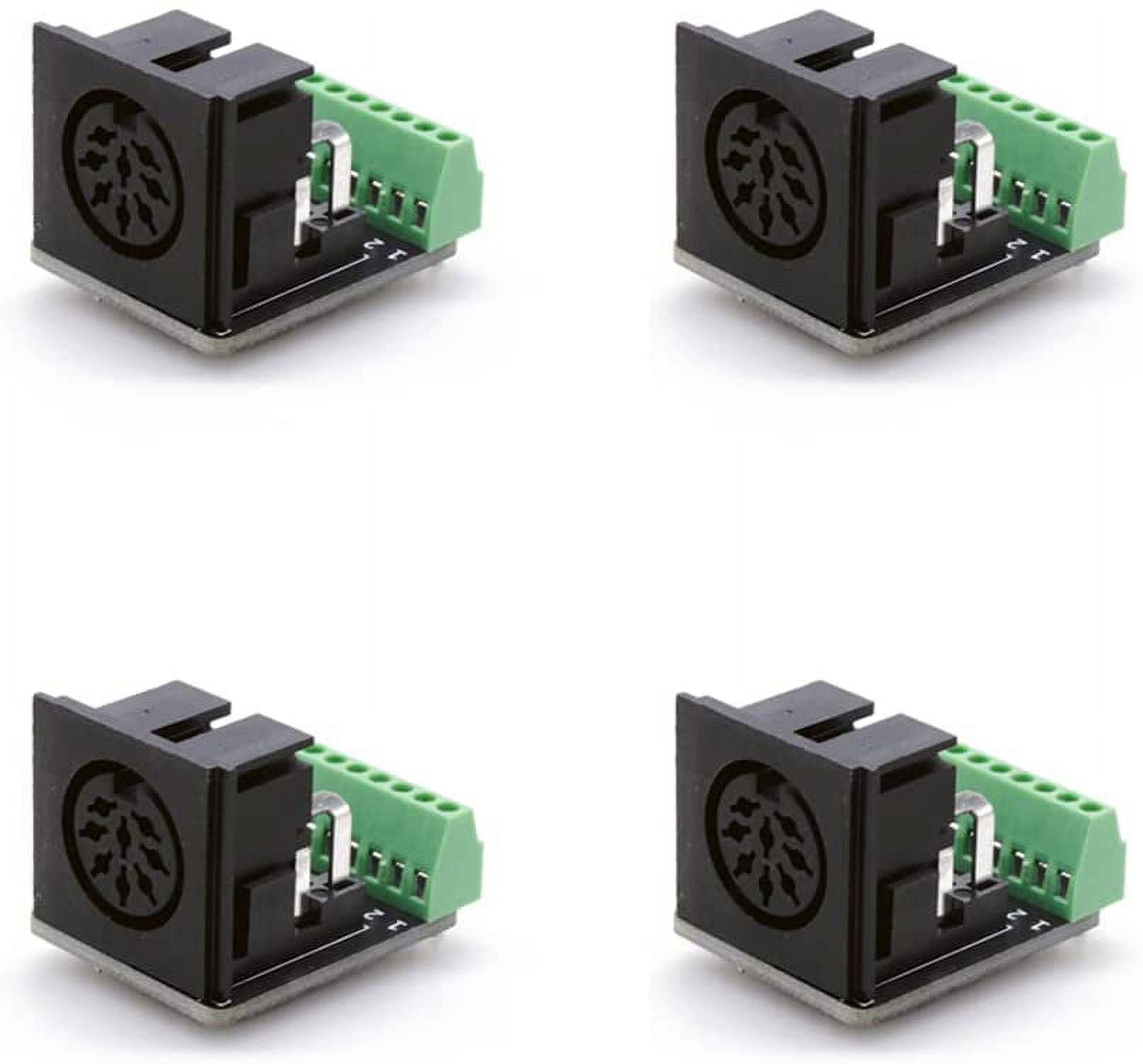 Treedix 4PCS Din 8 Female Connector Breakout Board PCB Mounted Type ...