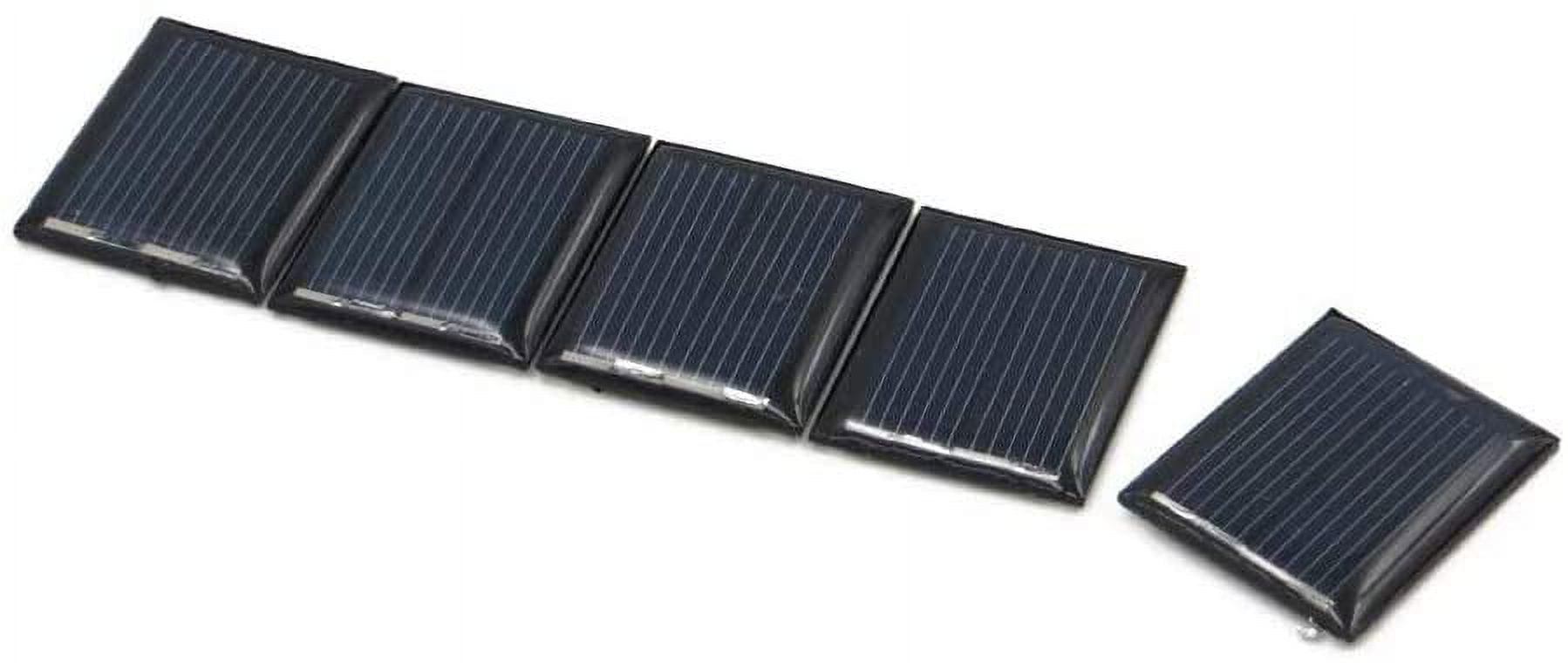 Treedix 5pcs 1V 80mA Polysilicon Solar Panel Glue Solar Cell Battery ...
